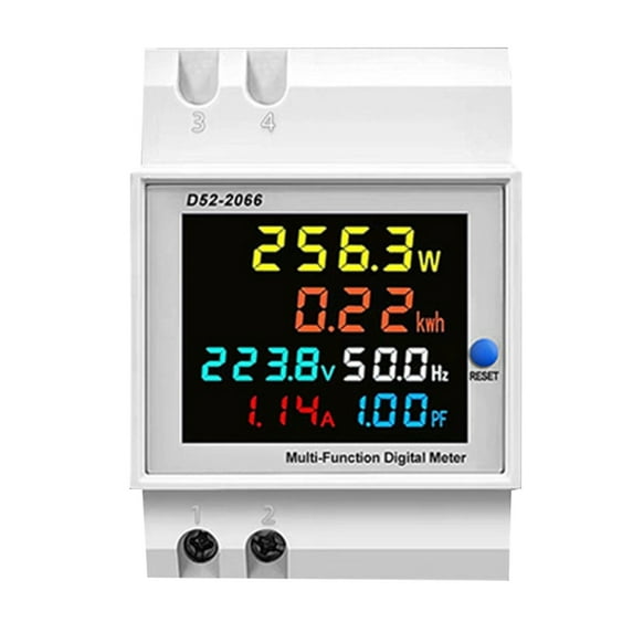DIN Rails Voltages Current Meter Single Phase Energy Meter Home Digital ...
