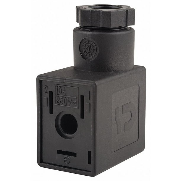 DIN Type B Solenoid Coil Connector with Plug Lead Type - Walmart ...