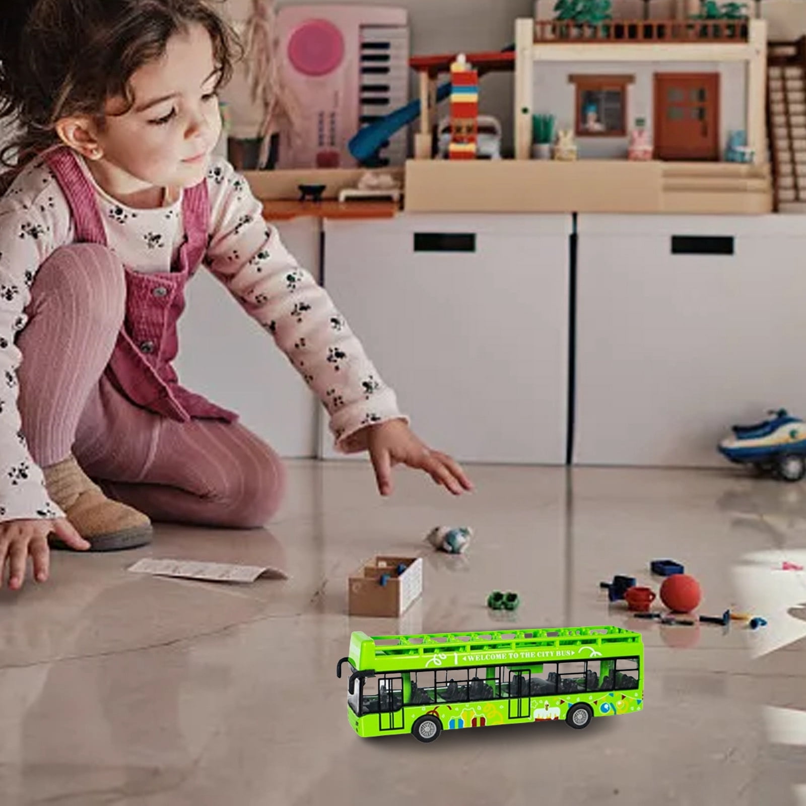 DIN-outstand 2025 NEW Bus Toy Car Bus Model Convertible Bus Alloy Car ...