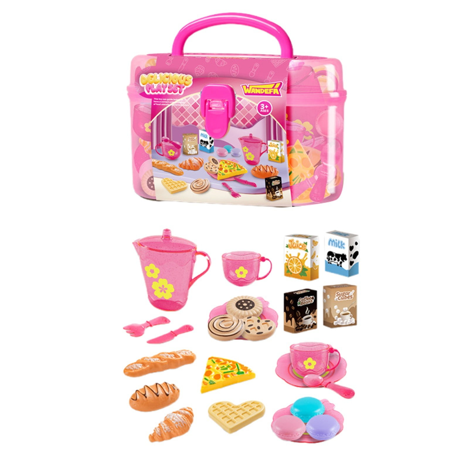 DIN-outstand 2025 NEW Enchanted Garden Afternoon Tea Party Pretend Play Set - 18-Piece Complete ...