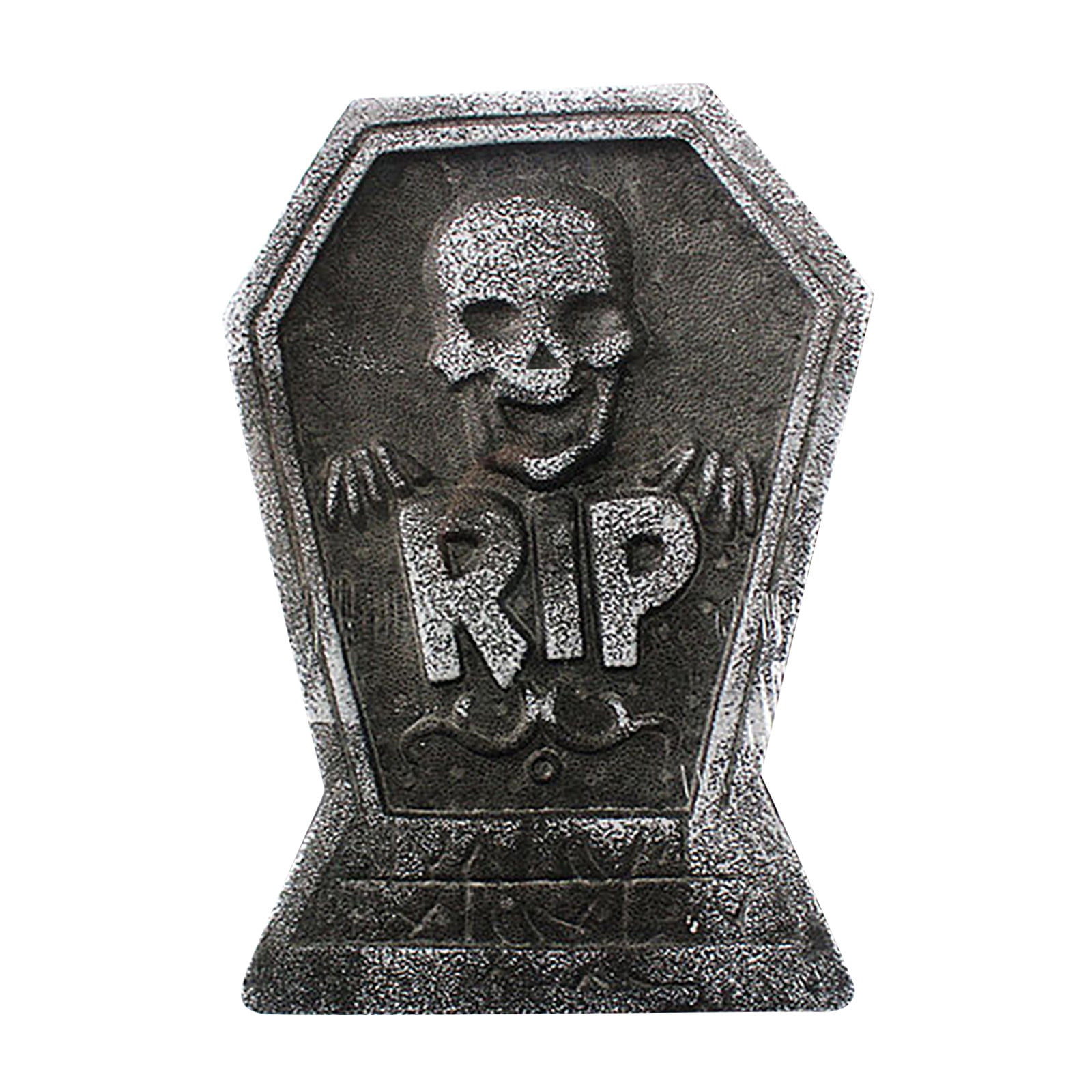 DIN-outstand 2025 NEW Halloween Foam RIP Tombstone Skull Graveyard Decoration Horror Yard Prop ...