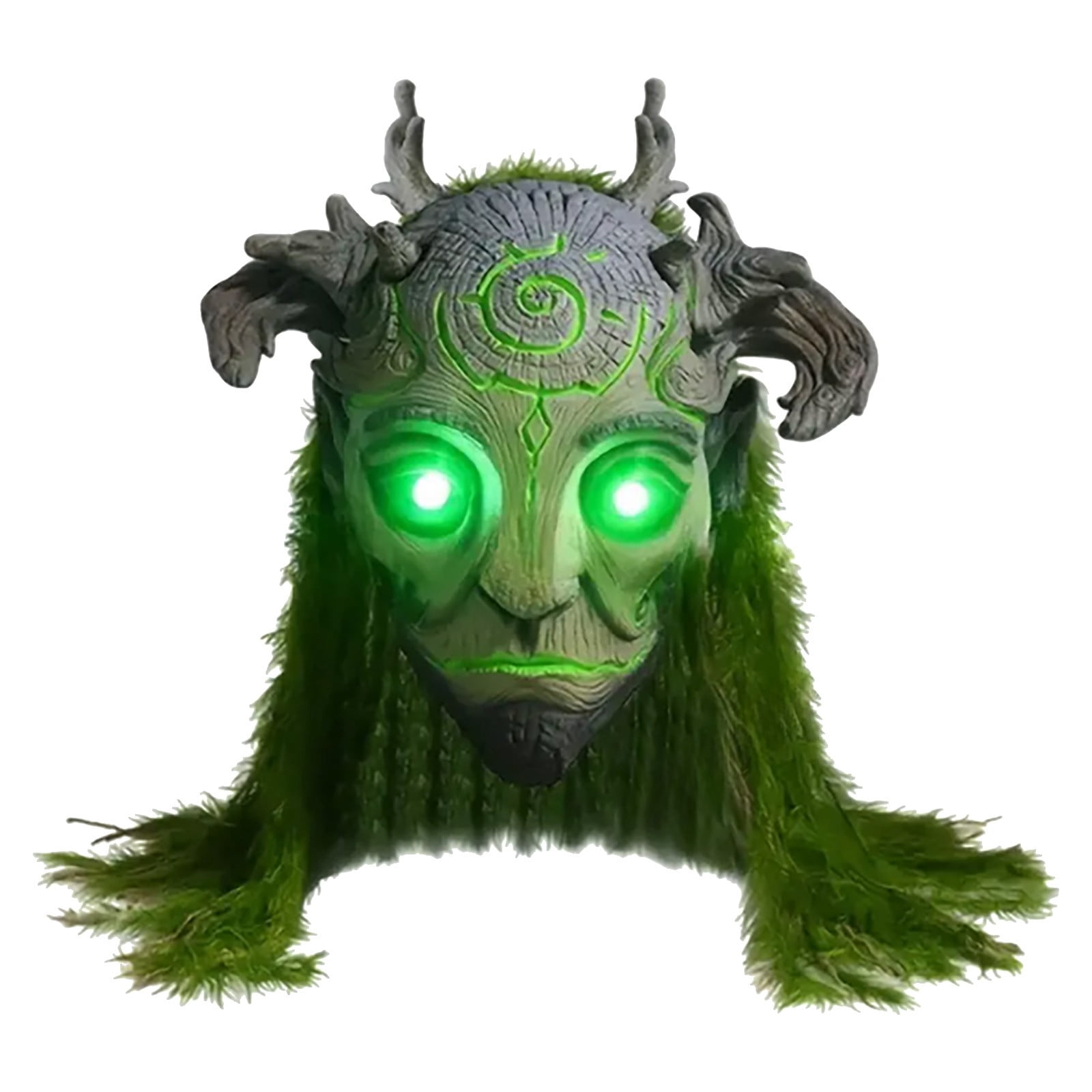 DIN-outstand Halloween Mask Green Old Man Latex Costume Accessory ...