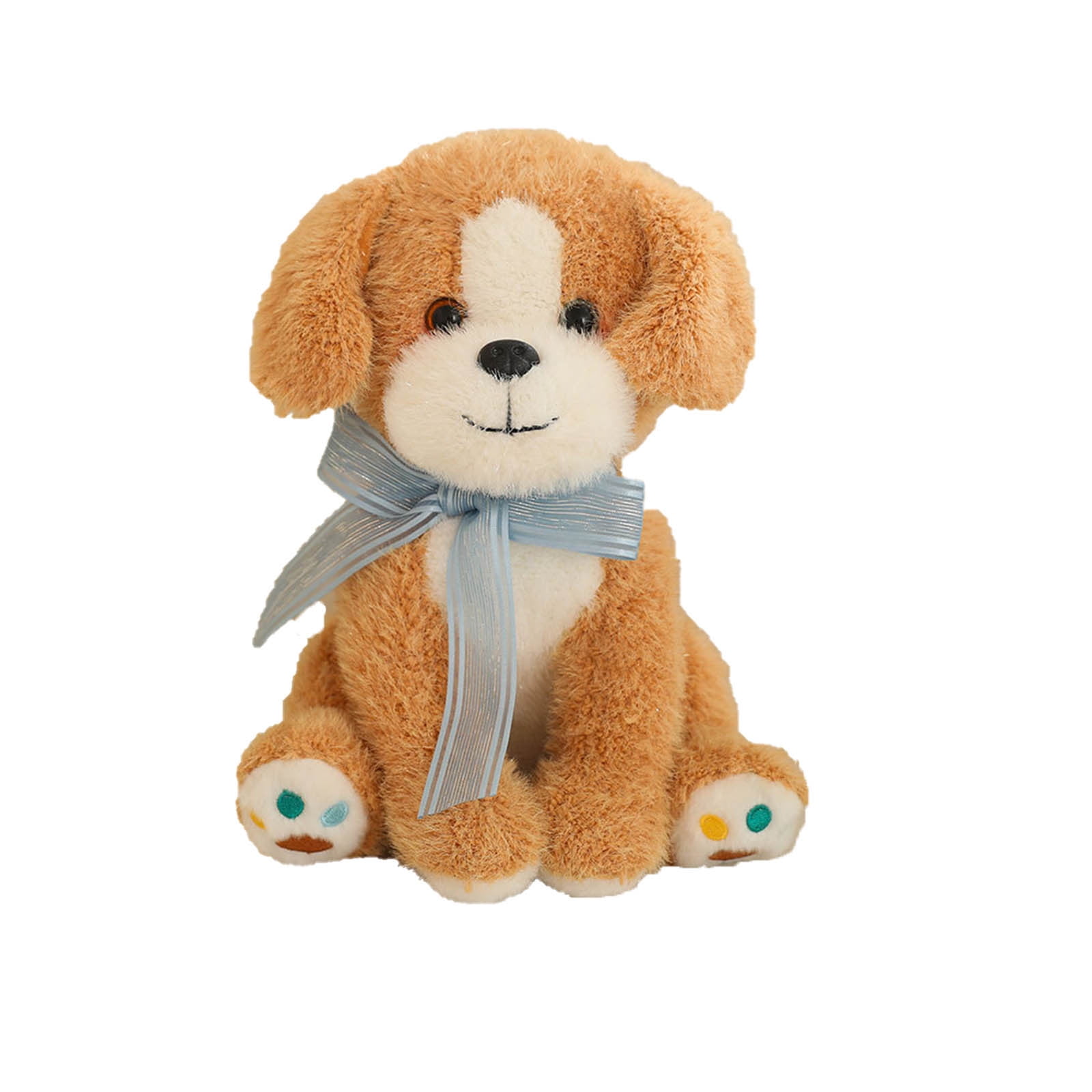 DIN-outstand Plush Puppy Toy Cute Children Comfort Doll Living Room Bedroom Decoration Brown 10 ...