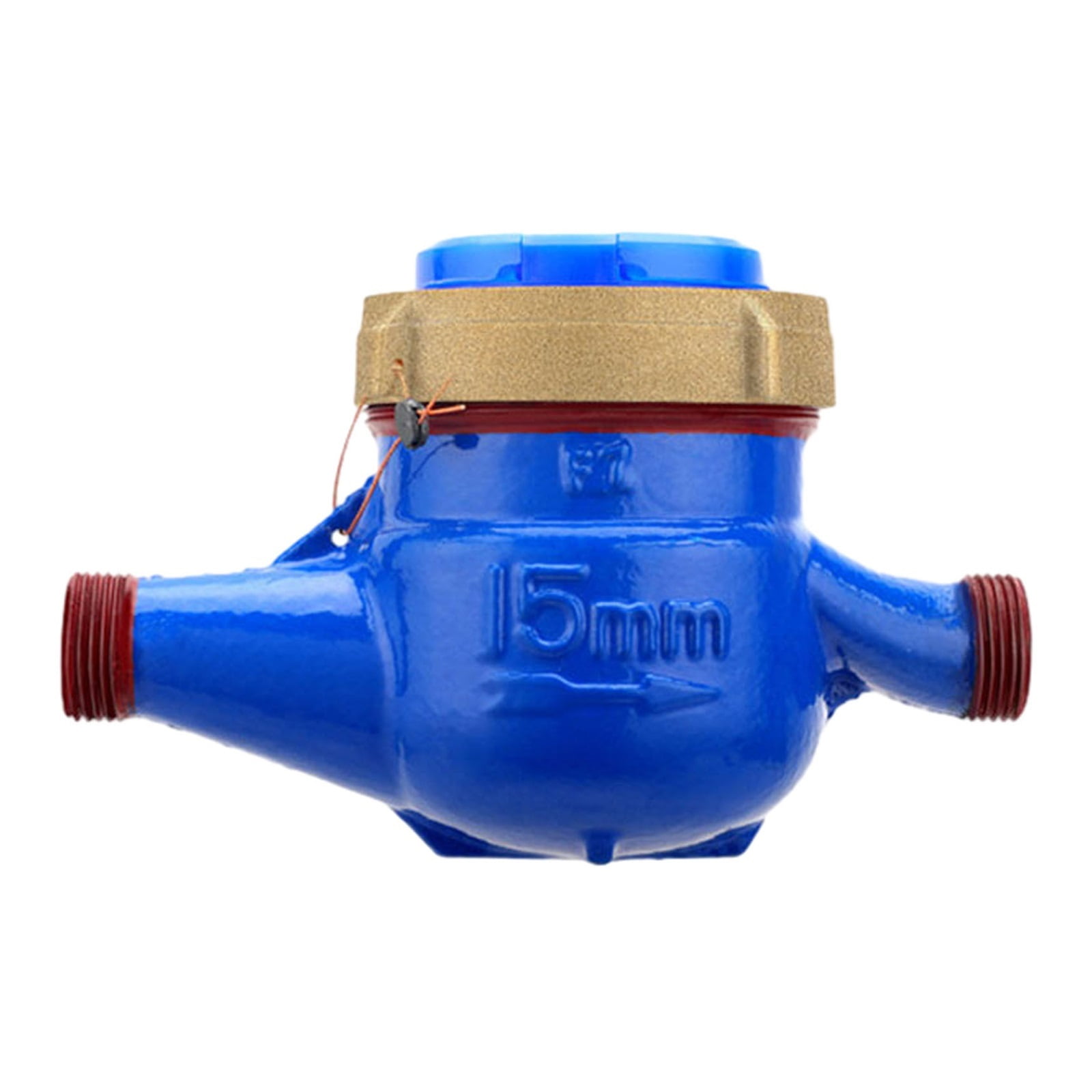 DIN15 Water Meter For Home Rental Dry Type Tap Water Meter Rotor Type ...