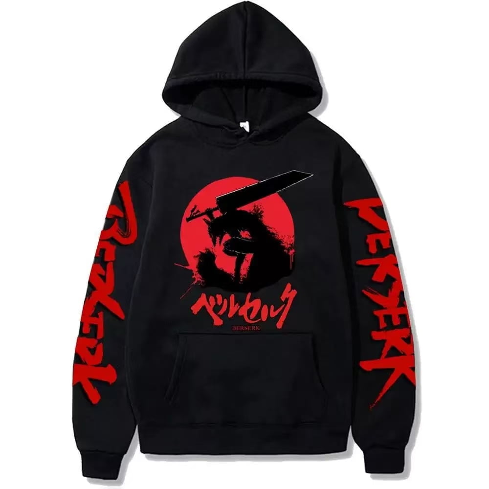 DINGCAI Berserk Griffith Print Unisex Hoodie Long Sleeve with Pocket,L ...