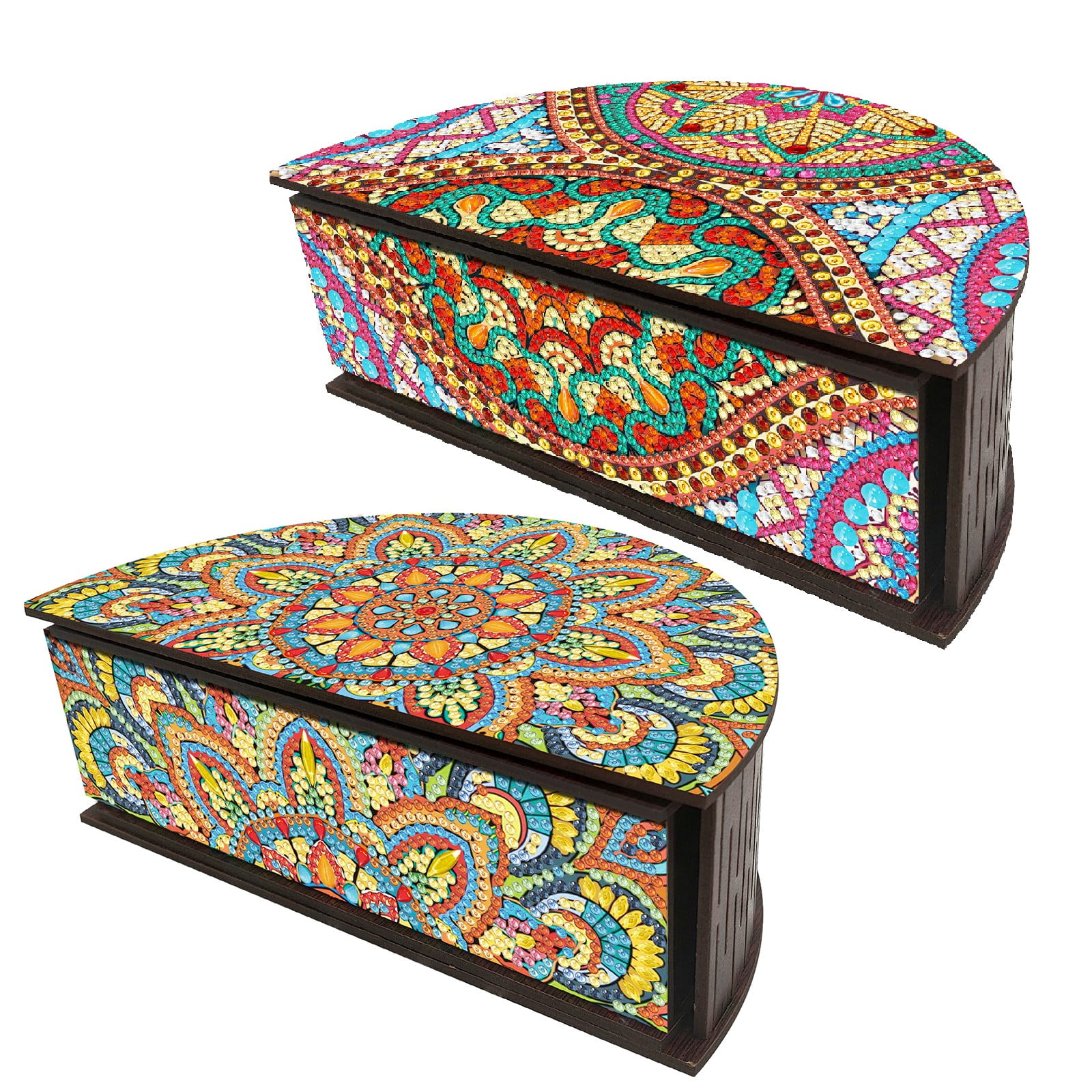 DINGERING 2PS DIY Diamond Storage Box Diamond Art Painting Mandala ...