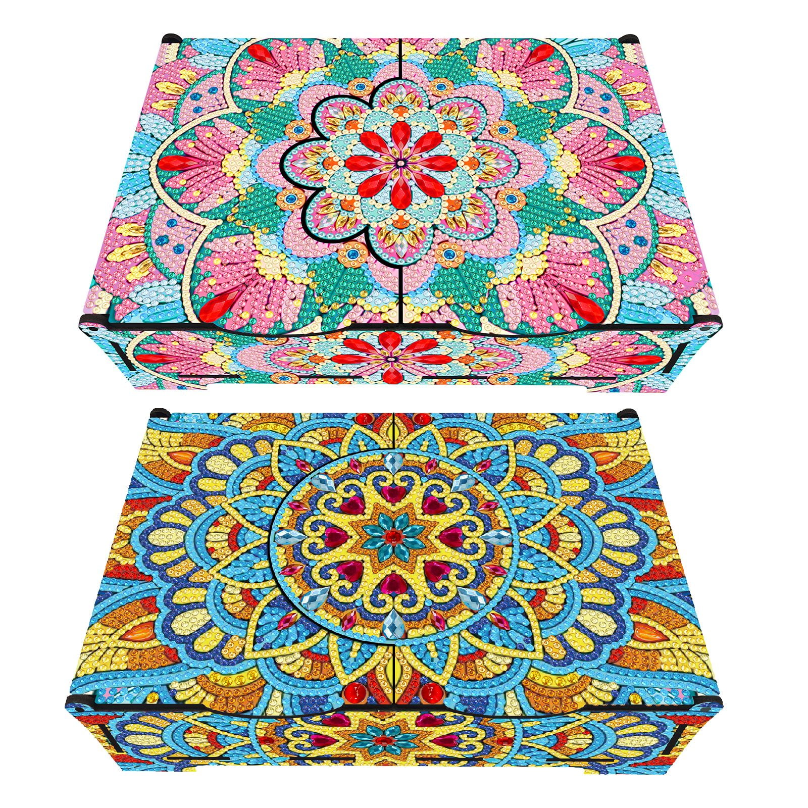 DINGERING 2PS DIY Diamond Storage Mandala Box Diamond Art Painting ...