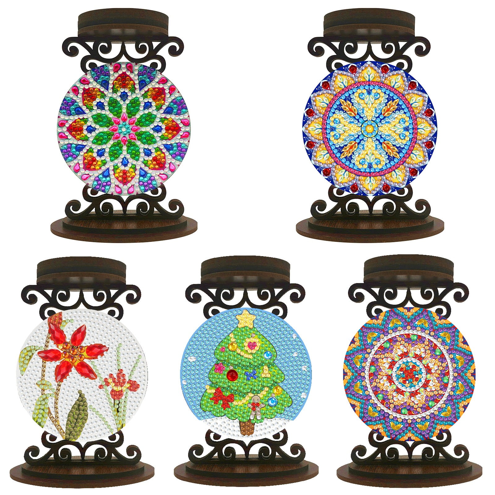 DINGERING 5PS DIY Diamond Candlestick Diamond Art Painting Creative ...