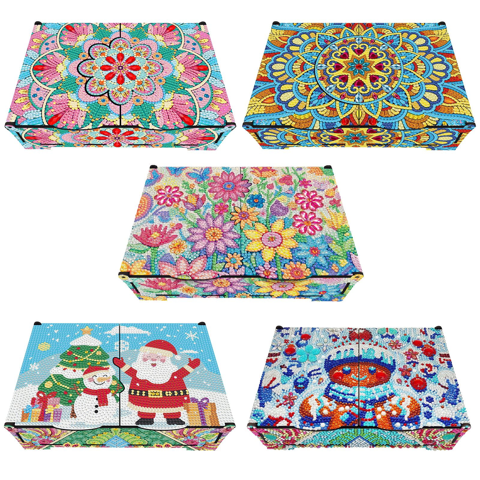 DINGERING 5PS DIY Diamond Storage Box Diamond Art Painting Creative ...