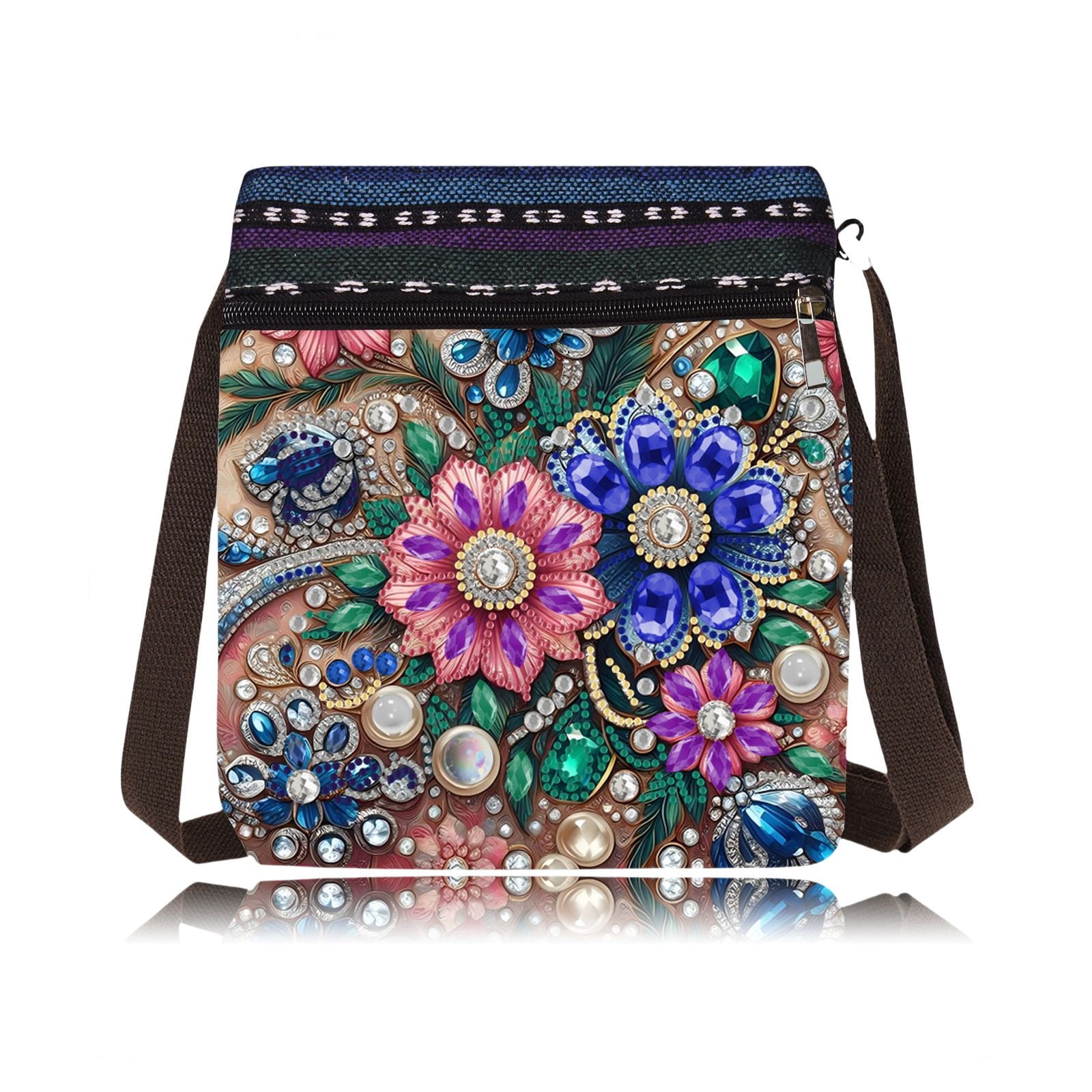 DINGERING DIY Diamond Bag Diamond Art Painting Creative Design Canvas ...