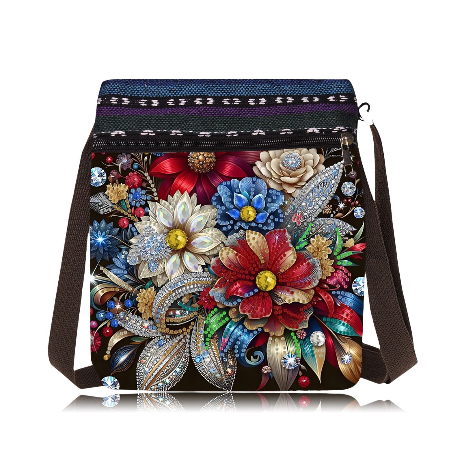 DINGERING DIY Diamond Bag Diamond Art Painting Creative Design Canvas ...