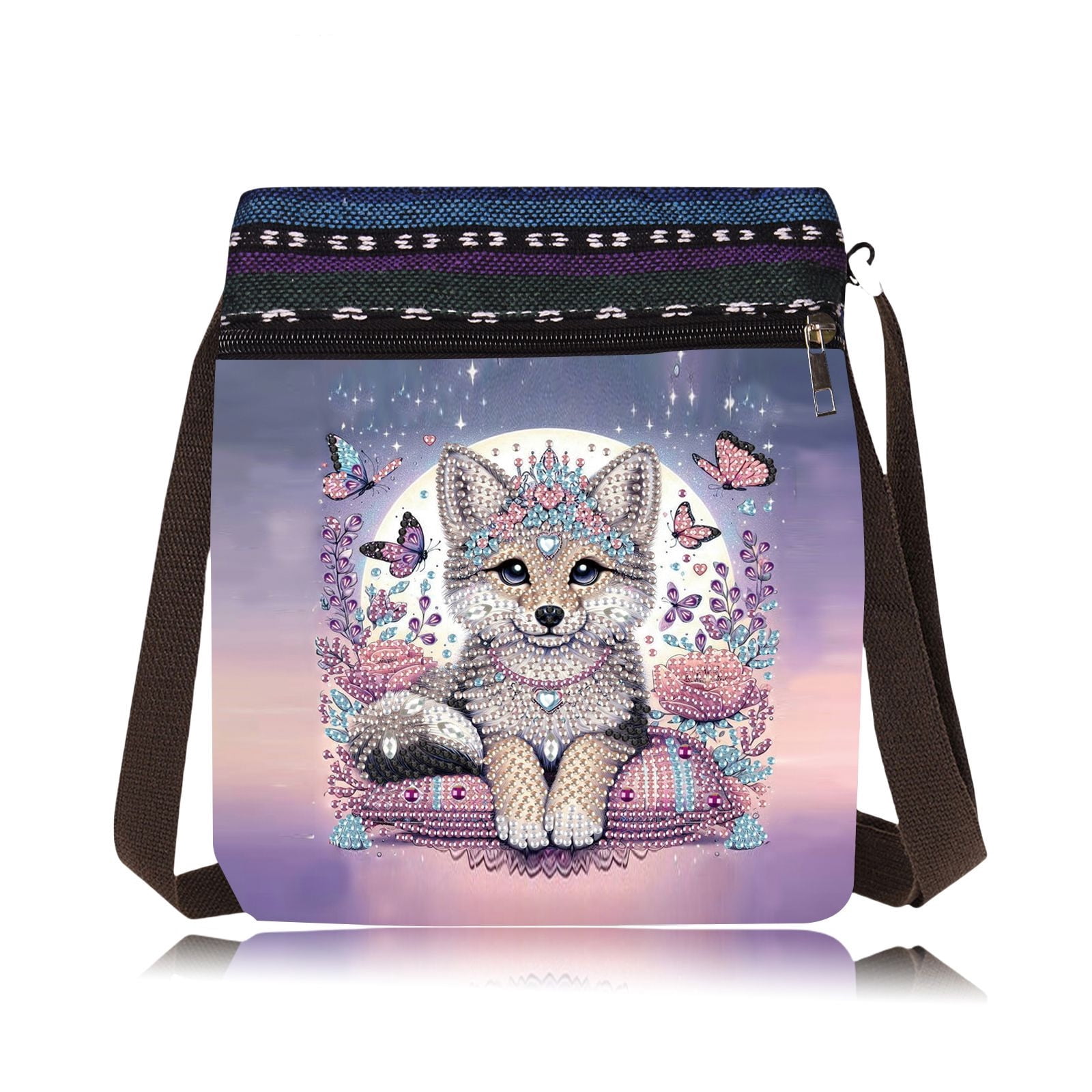 DINGERING DIY Diamond Bag Diamond Art Painting Creative Design Canvas ...