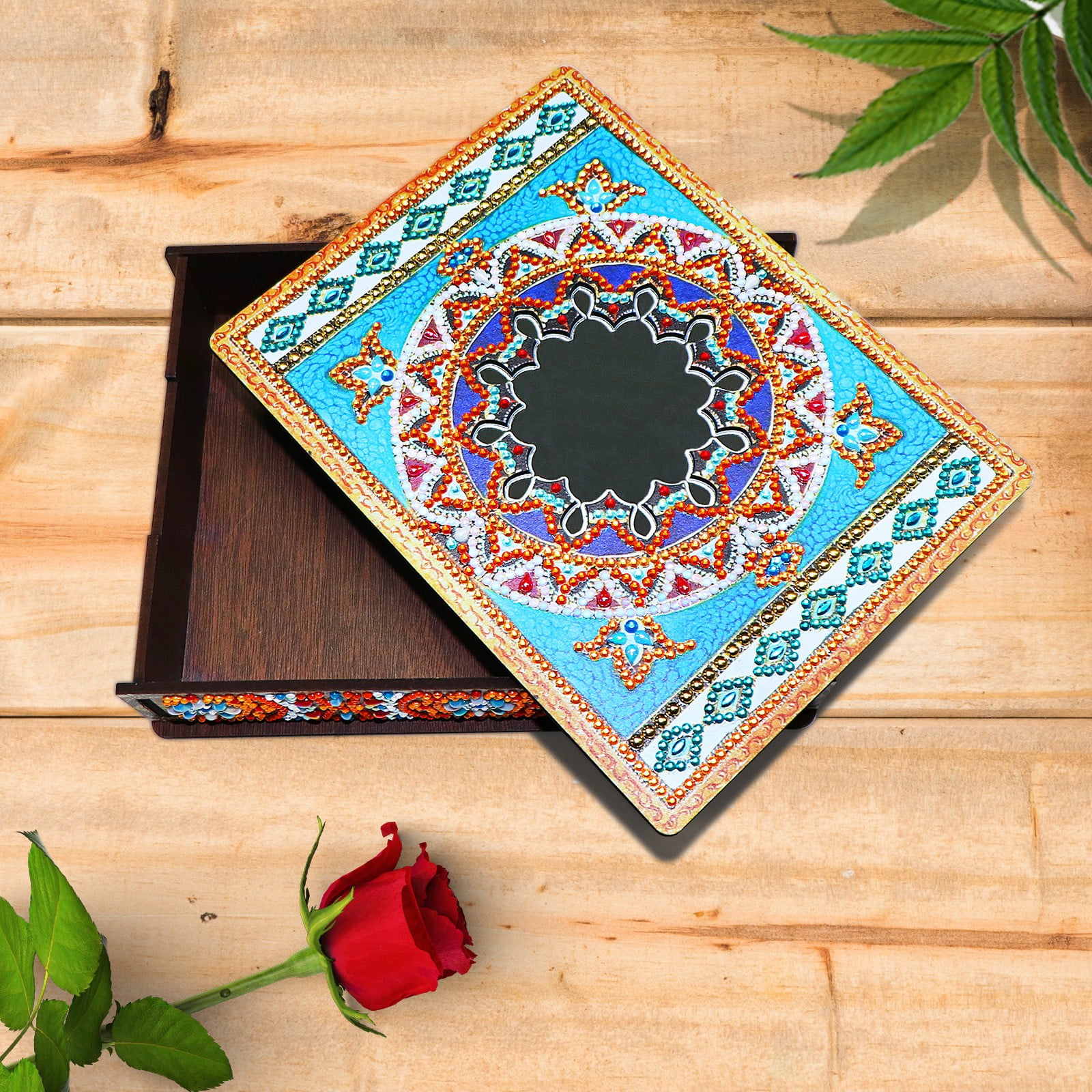 DINGERING DIY Diamond Storage Box Diamond Art Painting Mandala Unique ...