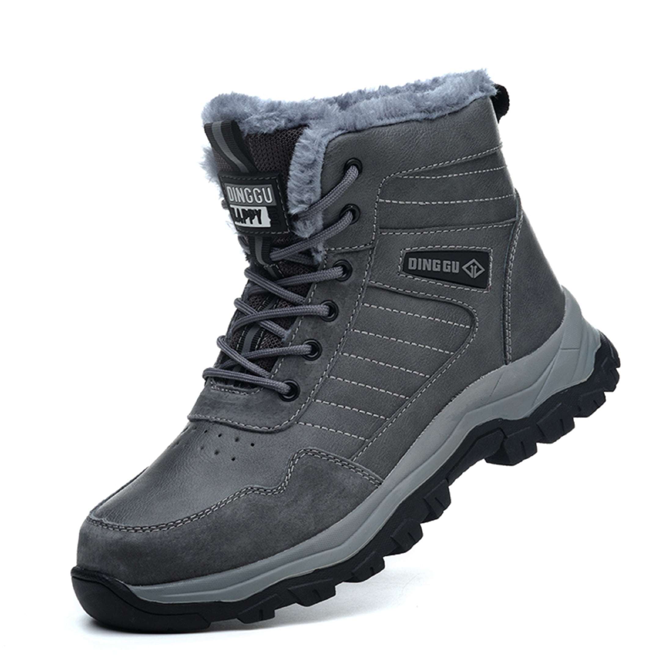 DINGGU Cotton high top work shoes, steel toe shoes, safety shoes ...