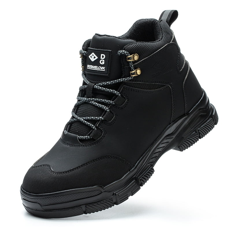 DINGGU Four season high top work shoes, steel toe shoes, safety shoes ...