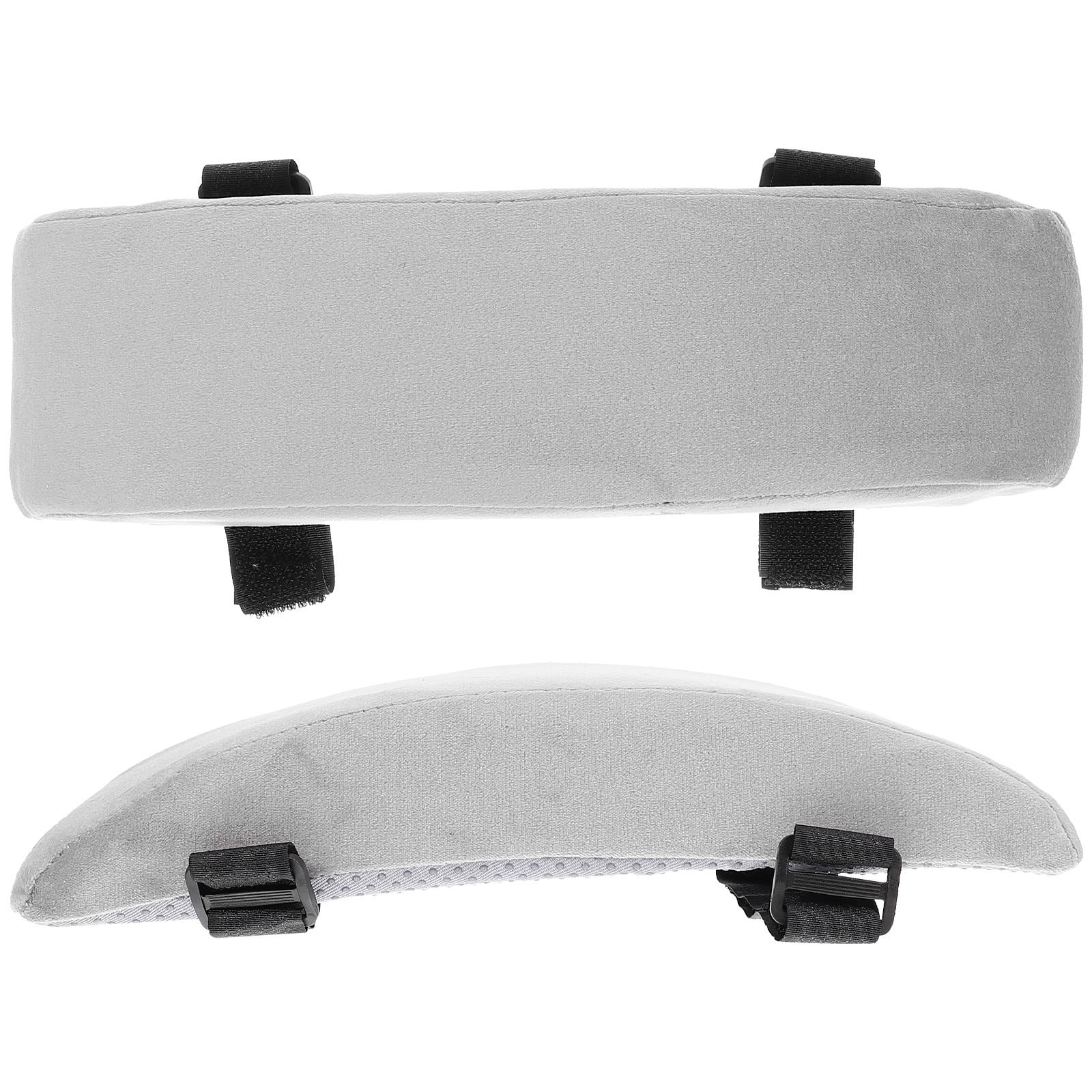 DINHEAROM 1 Pair Curved Grey Armrest Pads for Office Chair Accessories ...