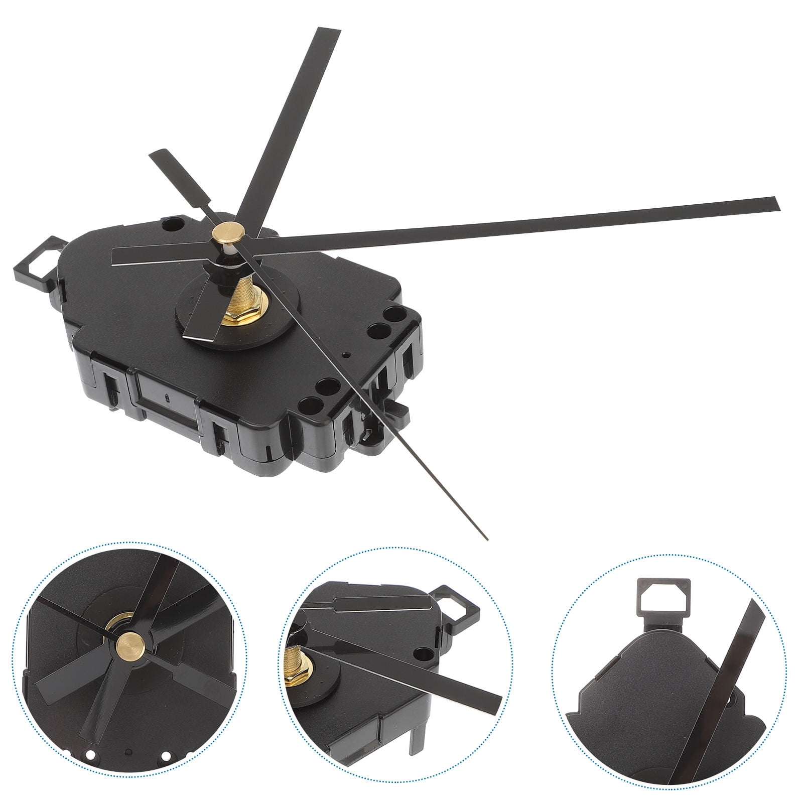 DINHEAROM 1 Set Black Metal Clock Movement Replacement Part for ...