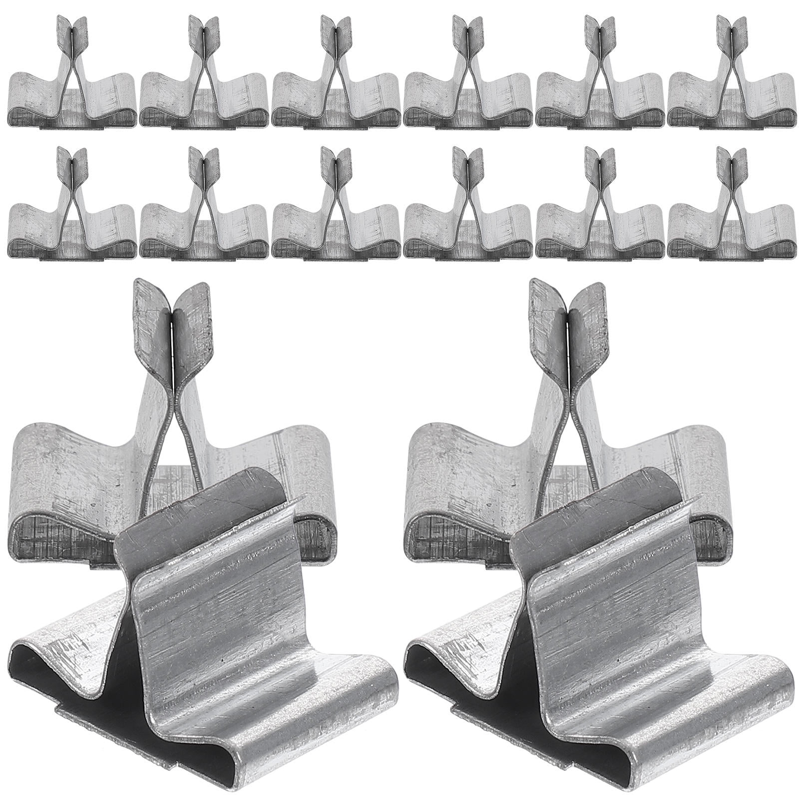 DINHEAROM 100Pcs Wooden Wick Clips Silver Rectangular for Candle Making ...