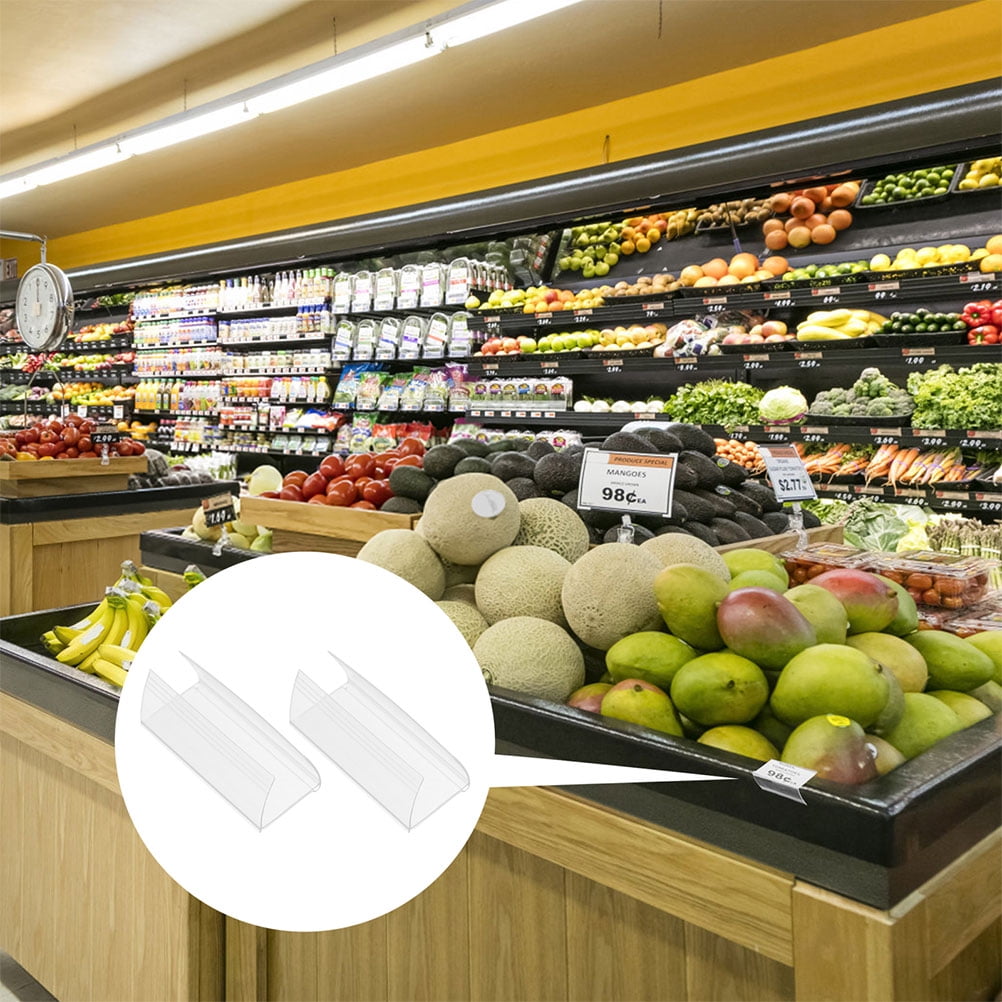 DINHEAROM 10Pack Merchandise Sign Holders Portable Supermarket Label ...