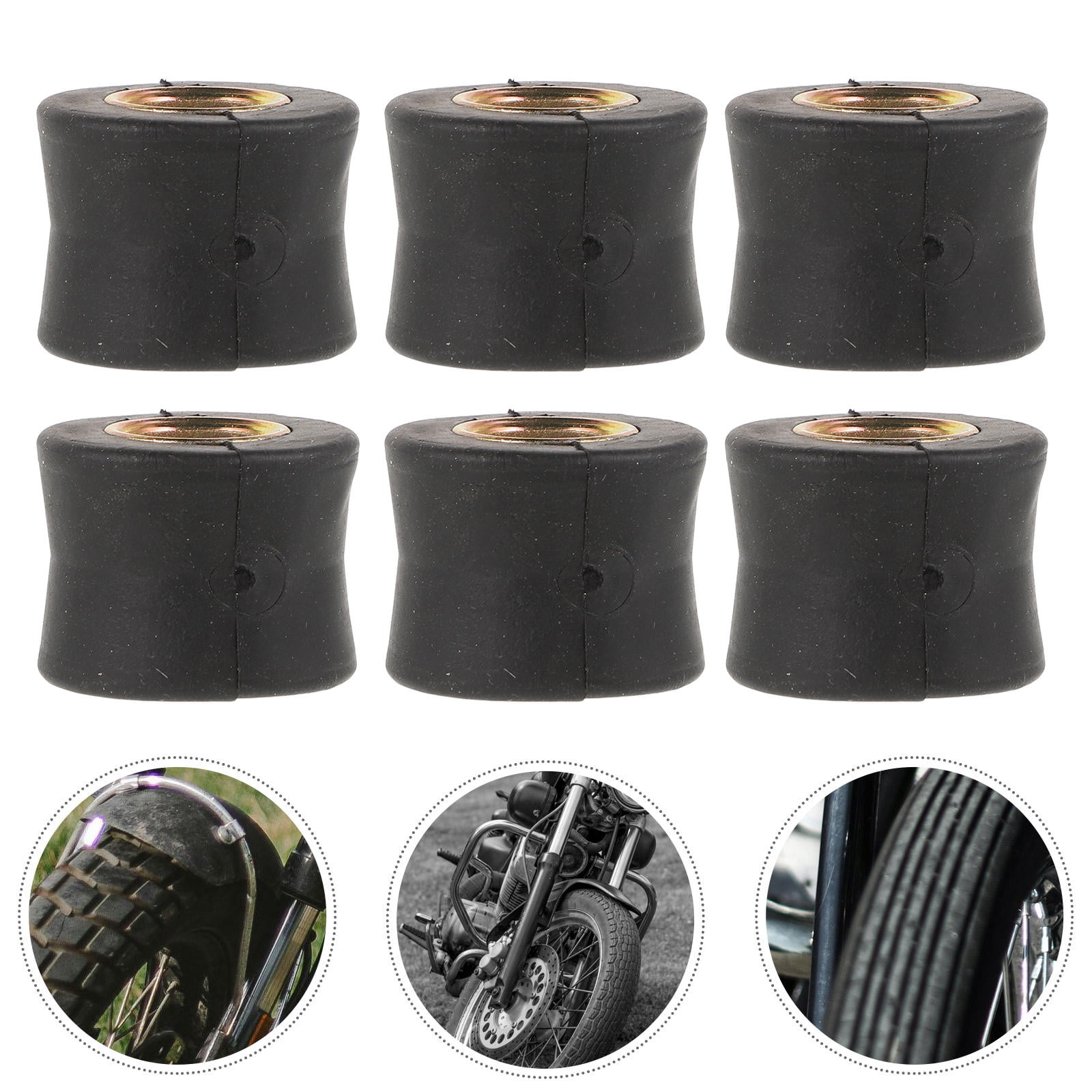 DINHEAROM 10Pack Rubber Rings for Shock Absorbing Bushings Black Metal ...