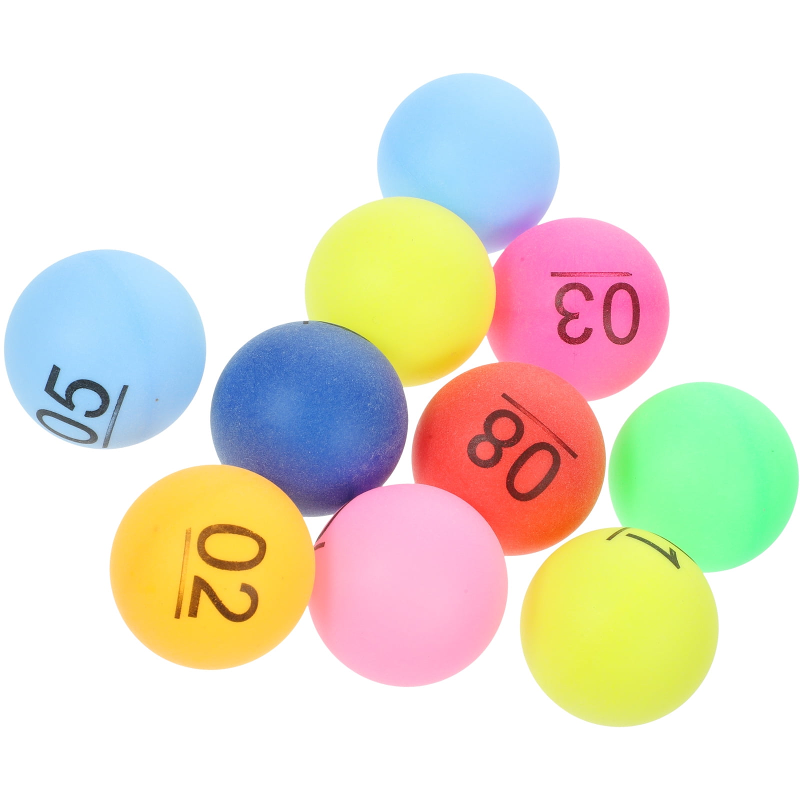 DINHEAROM 10Pcs Small Plastic Balls For Games Assorted Color 4X4X4Cm PP ...