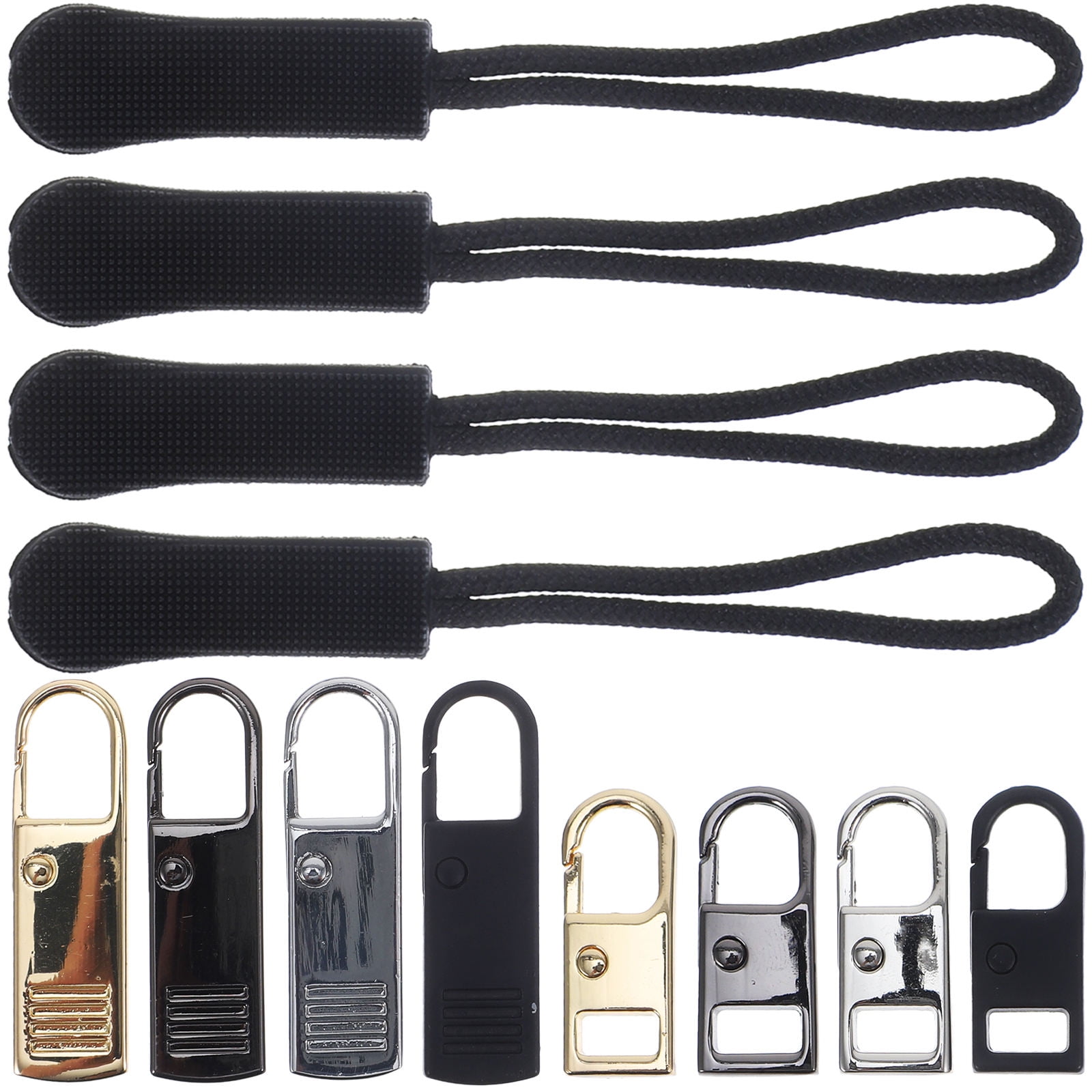 DINHEAROM 12Pcs Zipper Repair Pull for General Users in Assorted Color ...