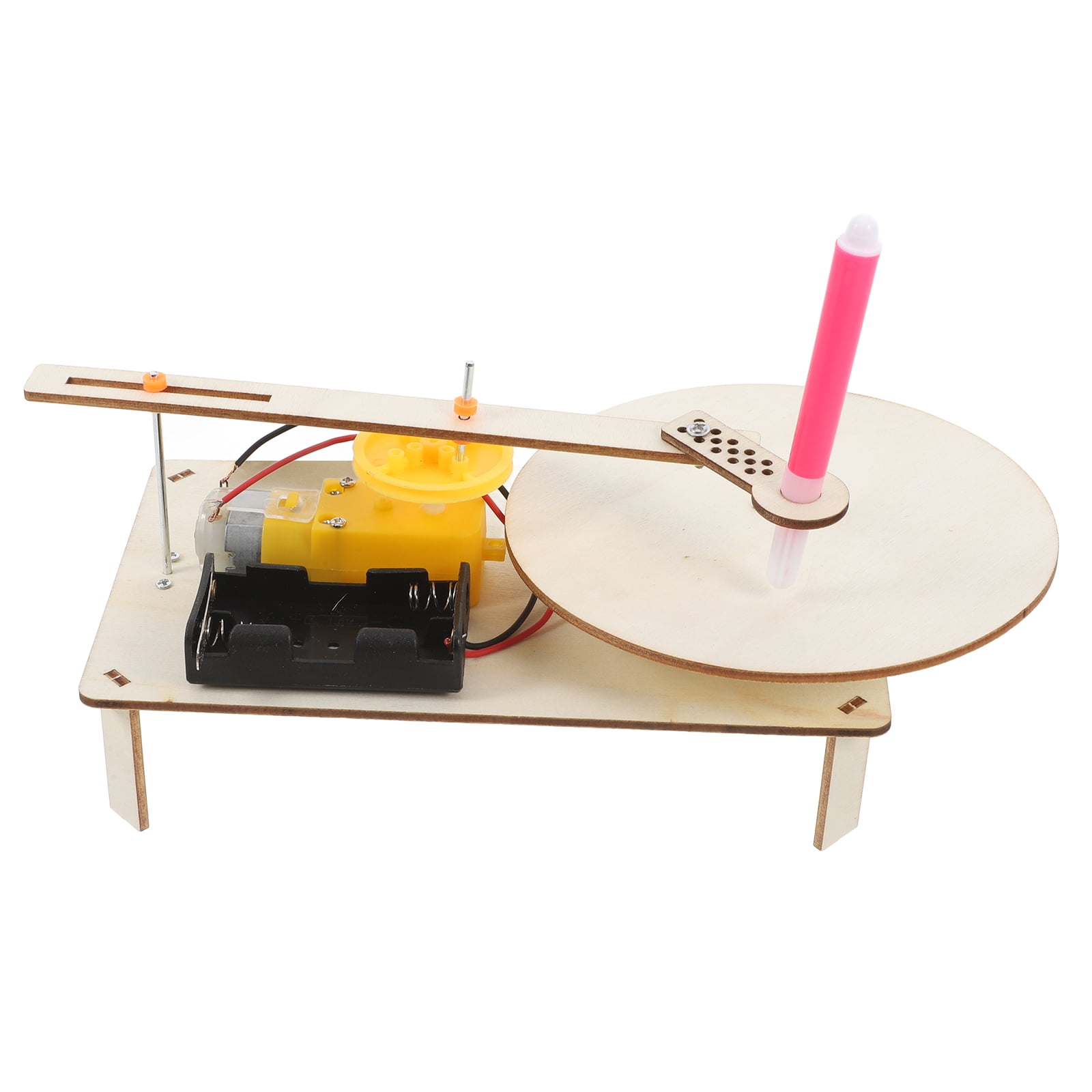 DINHEAROM 1Pack Diy Electric Plotter In Wood Color For Physics Learning ...