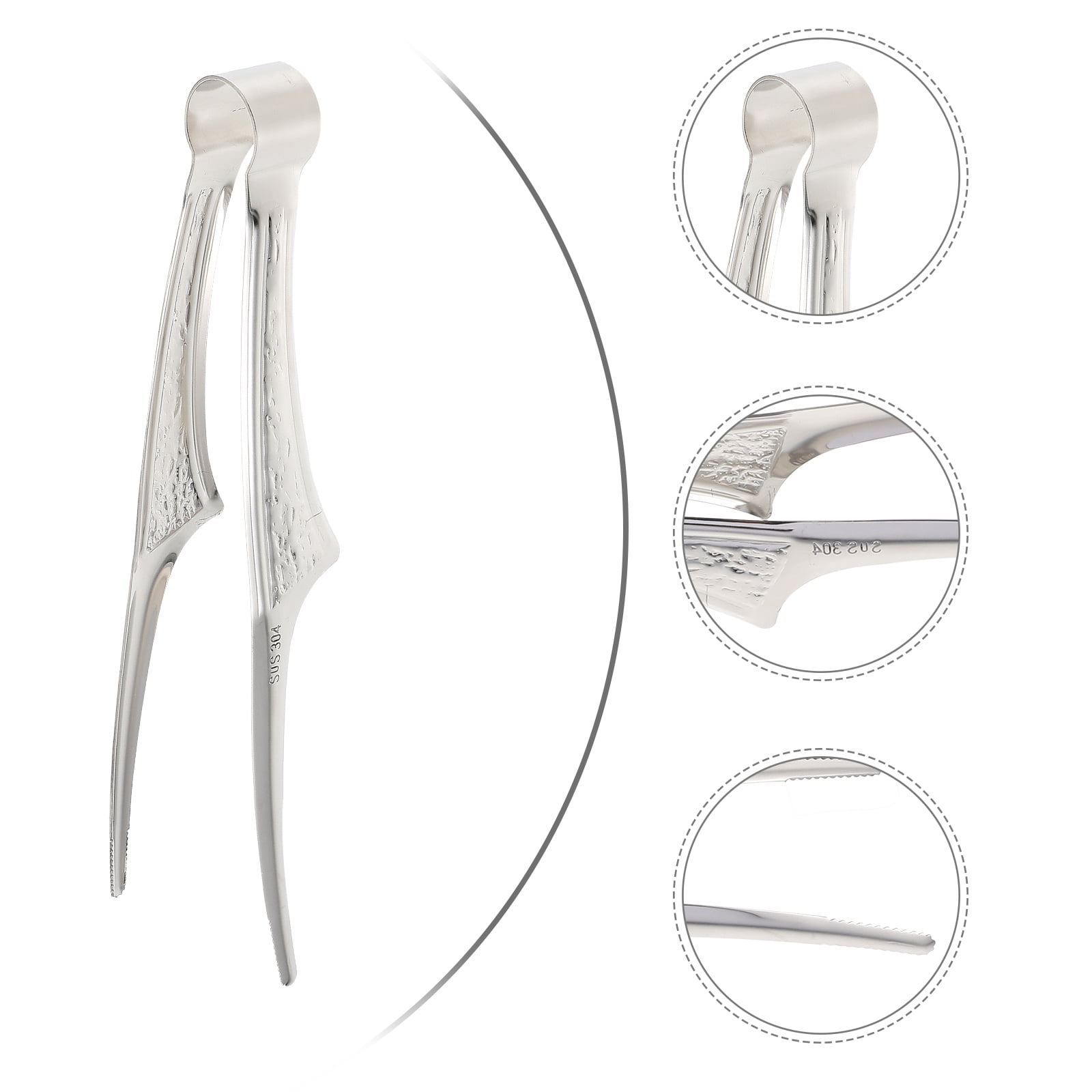 DINHEAROM 1Pack Grilling Tong with Curved Tip for Hotels and ...