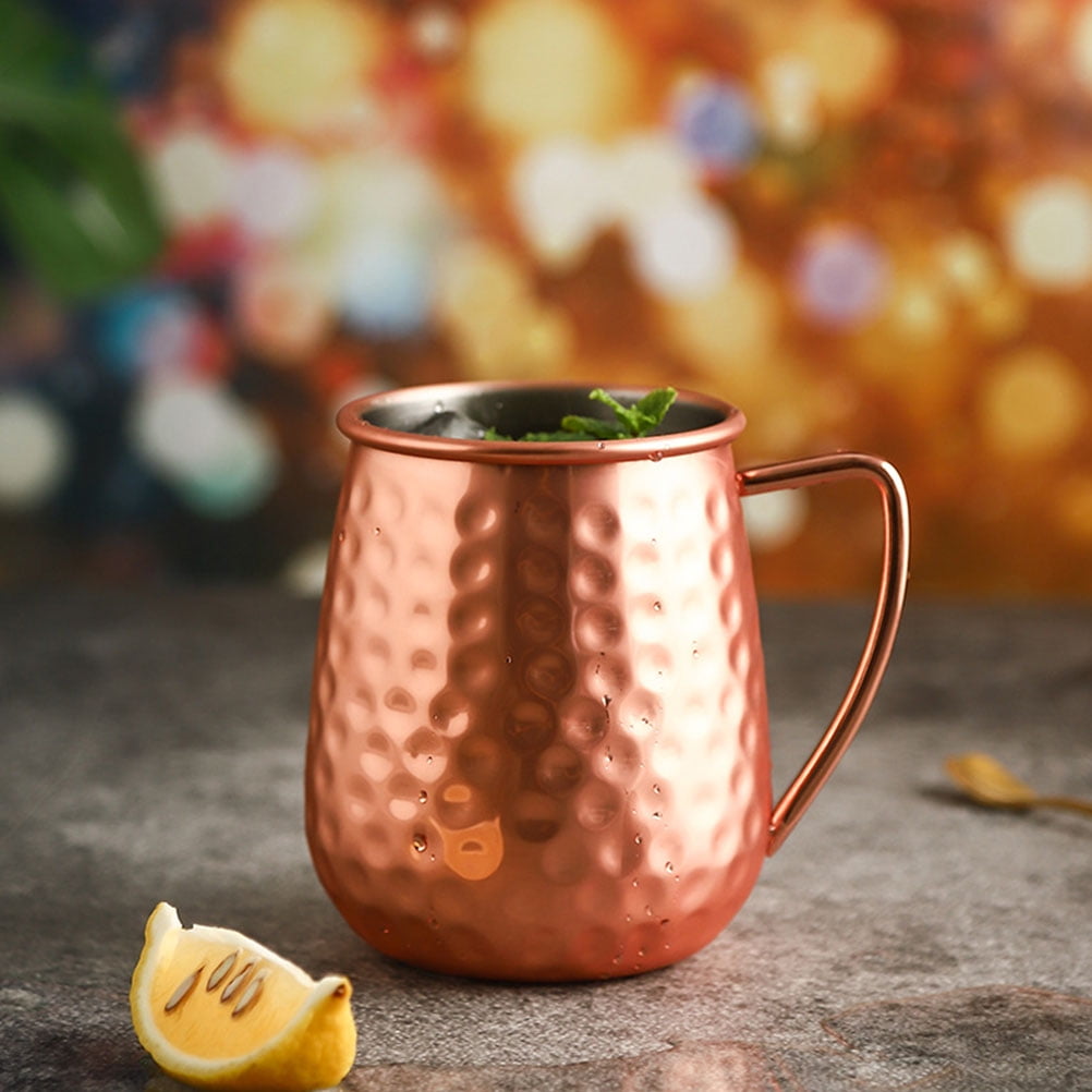 DINHEAROM 1Pack Stainless Steel Mule Cup with Lid for Home and Outdoor ...