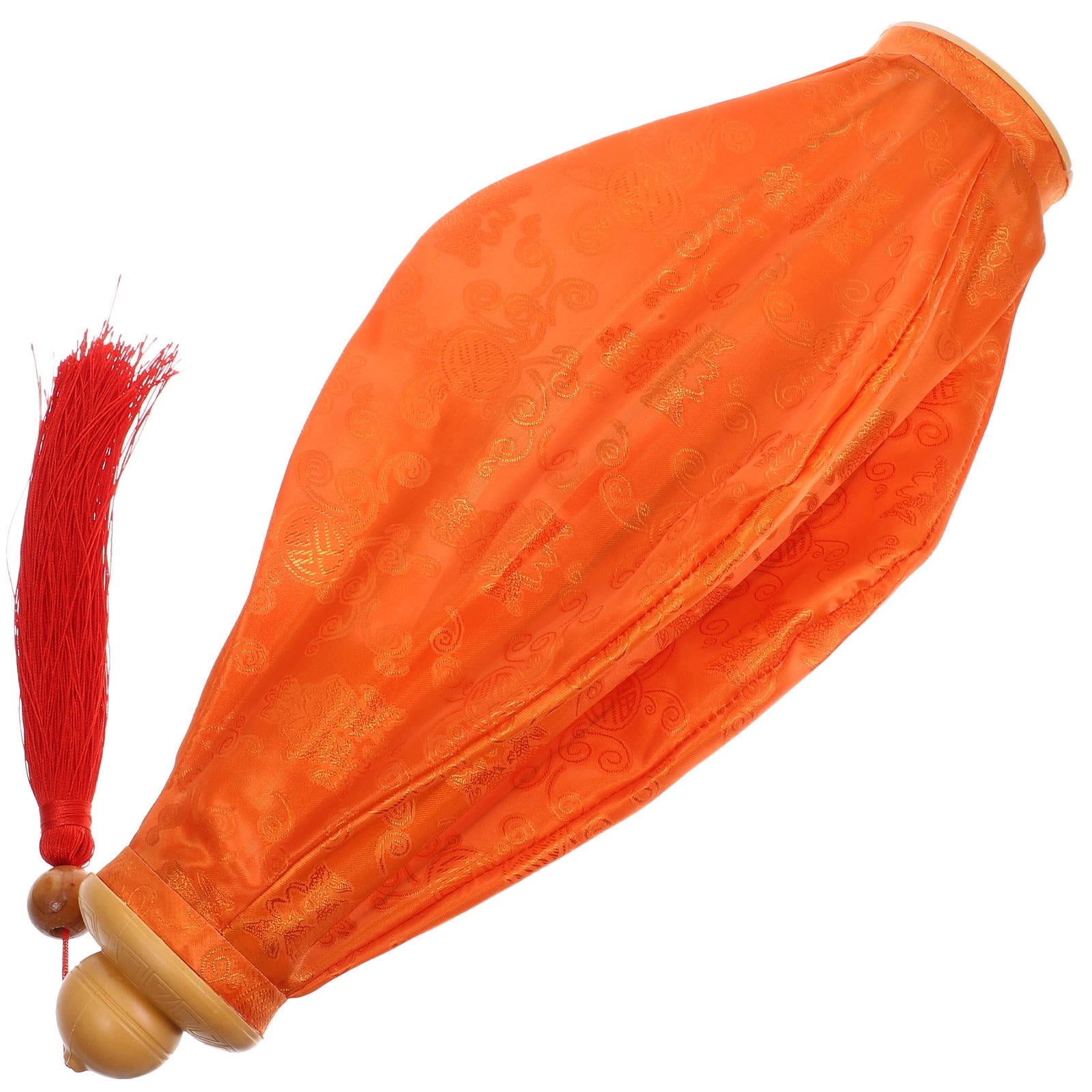 DINHEAROM 1Pcs Orange Flocked Cloth Lantern for Wedding Decorations 11 ...