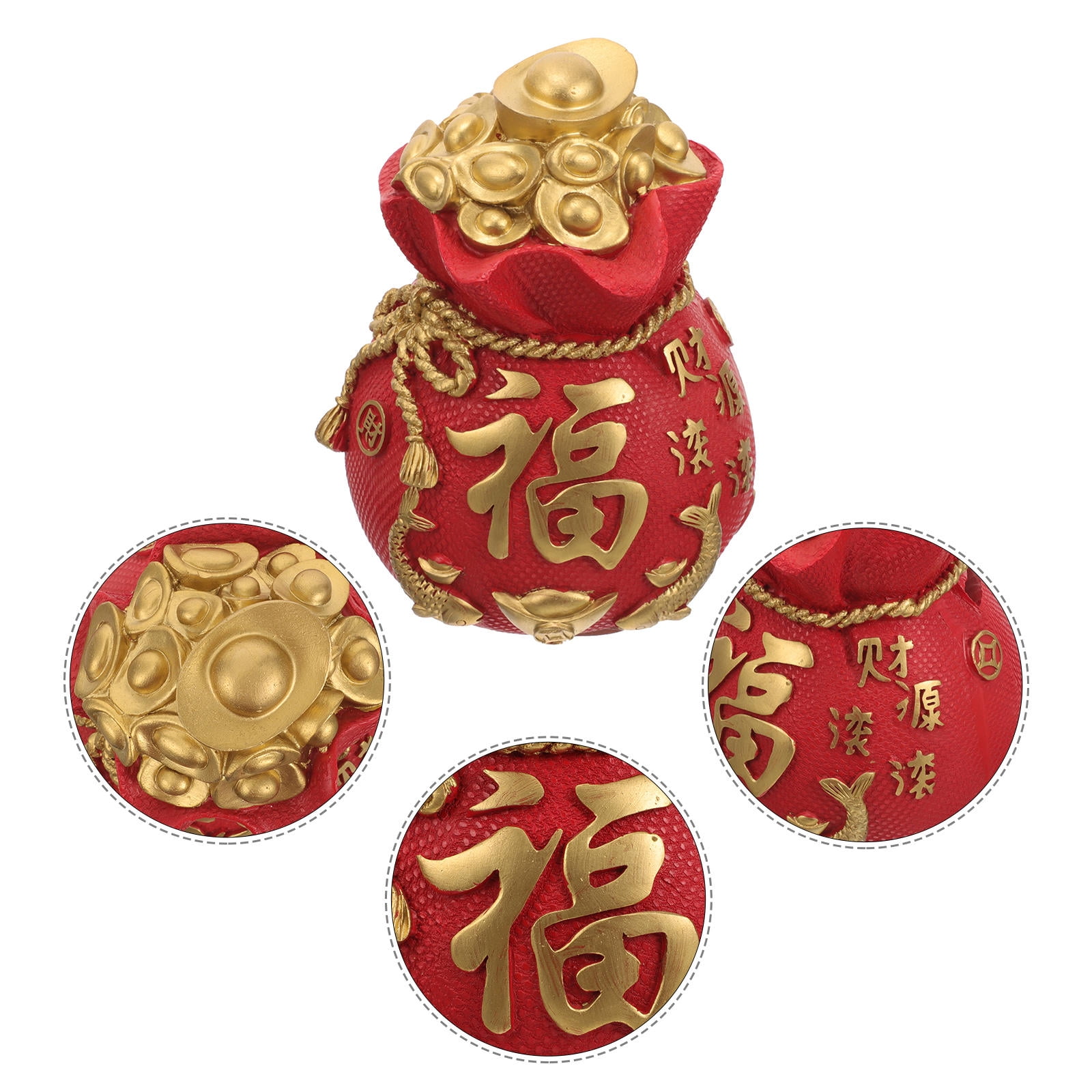 DINHEAROM 1Pcs Piggy Bank Money Bag Red For Birthday present - Walmart.com