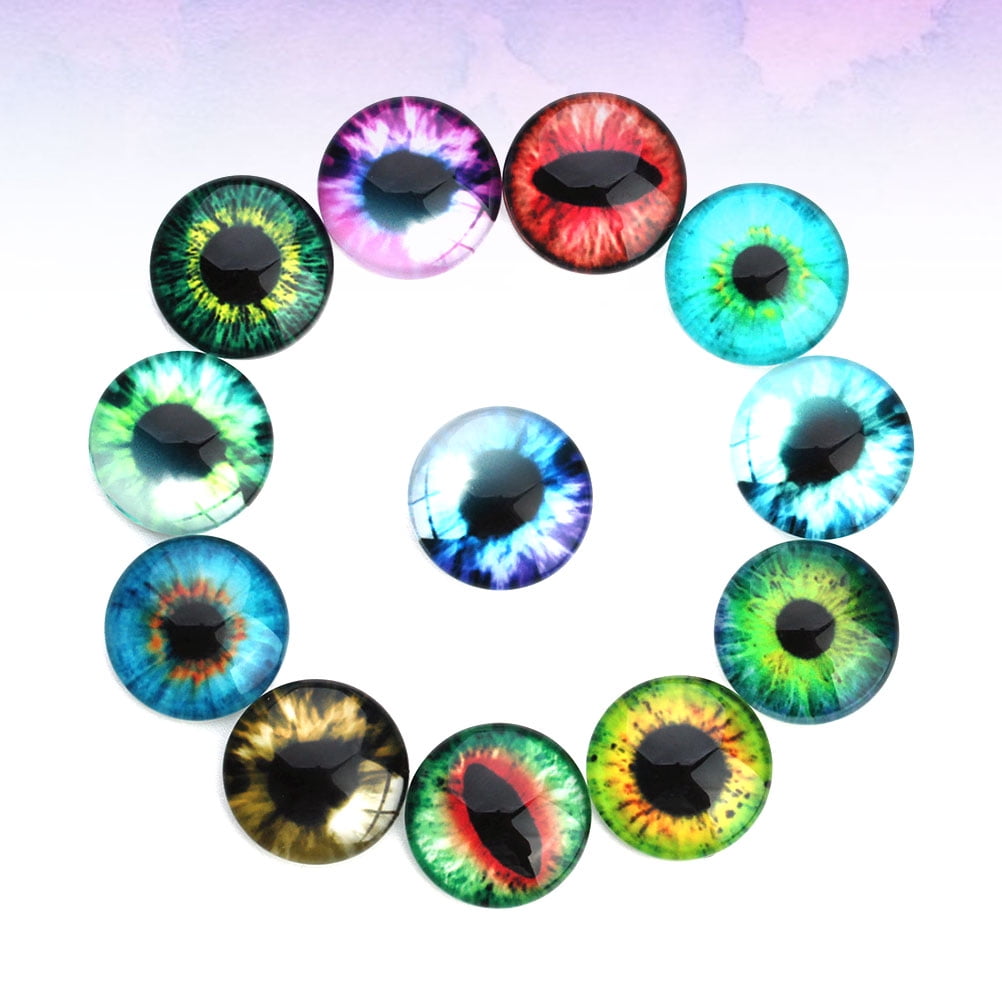 DINHEAROM 20Pcs Diy Eye Glass Interface Patch For Jewelry Making ...