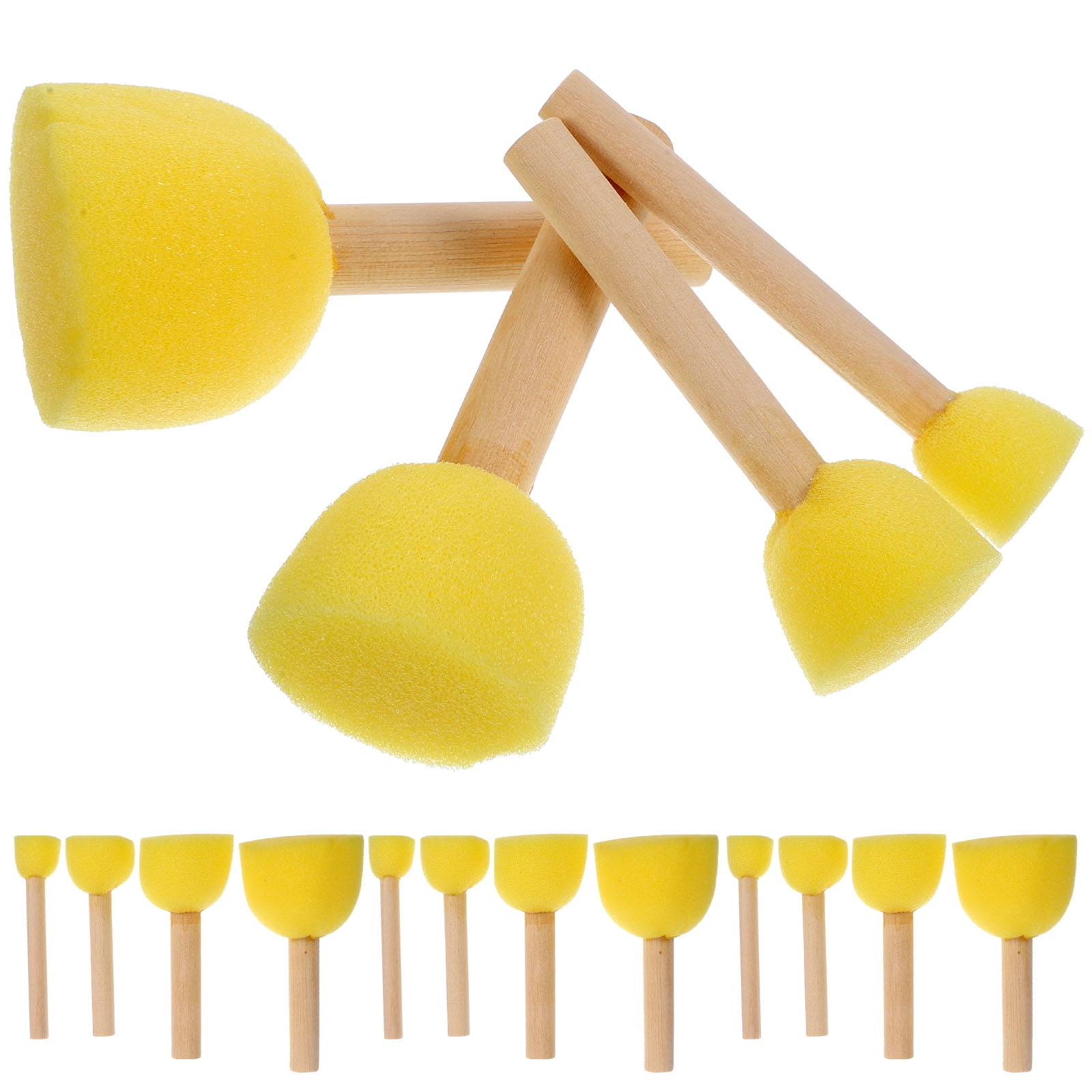 DINHEAROM 24Pcs Paint Sponges for Painting Sponge Brushes for Crafts ...