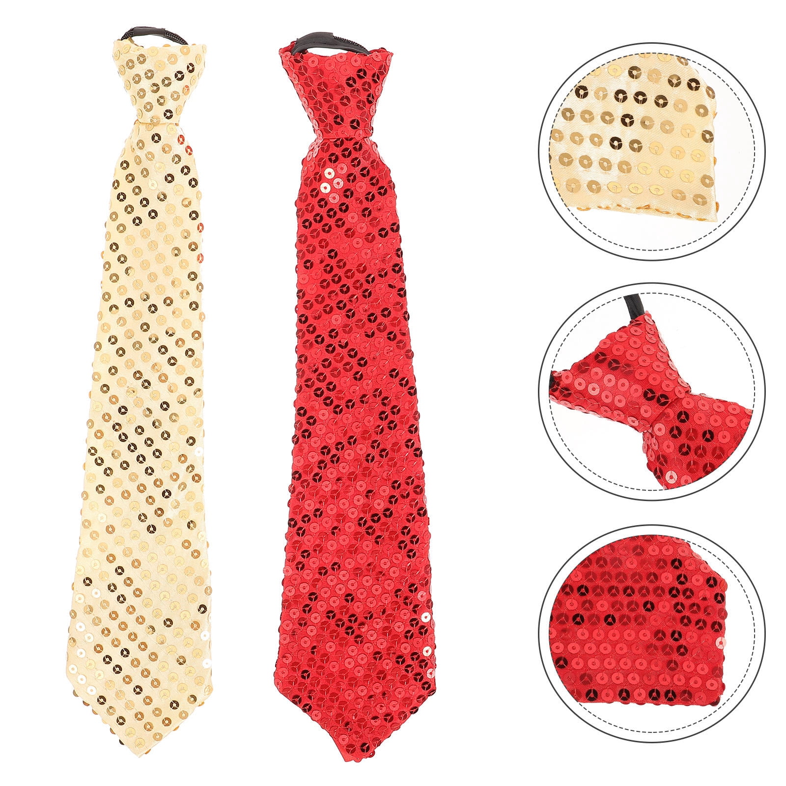 DINHEAROM 2Pack Mens Ties for Shows Rectangular Shape Shiny - Walmart.com