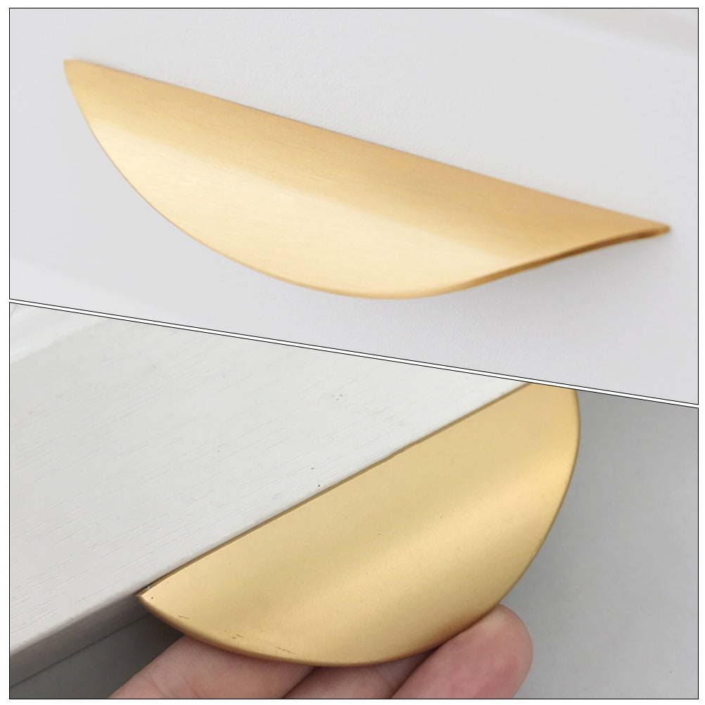 DINHEAROM 2Pcs Corrosion Resistance Golden Drawer Handles for Cupboard ...