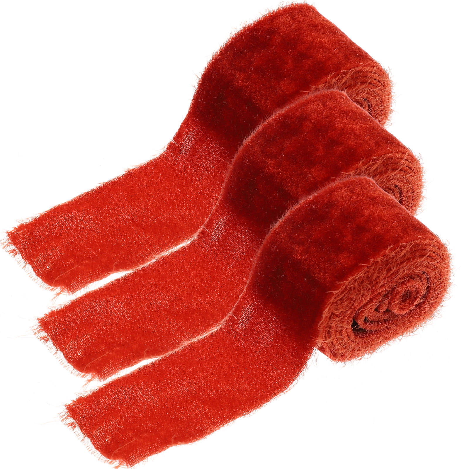 DINHEAROM Bouquet Ribbon Dark Red for Crafting 3 Rolls 100cm x 3.4cm ...