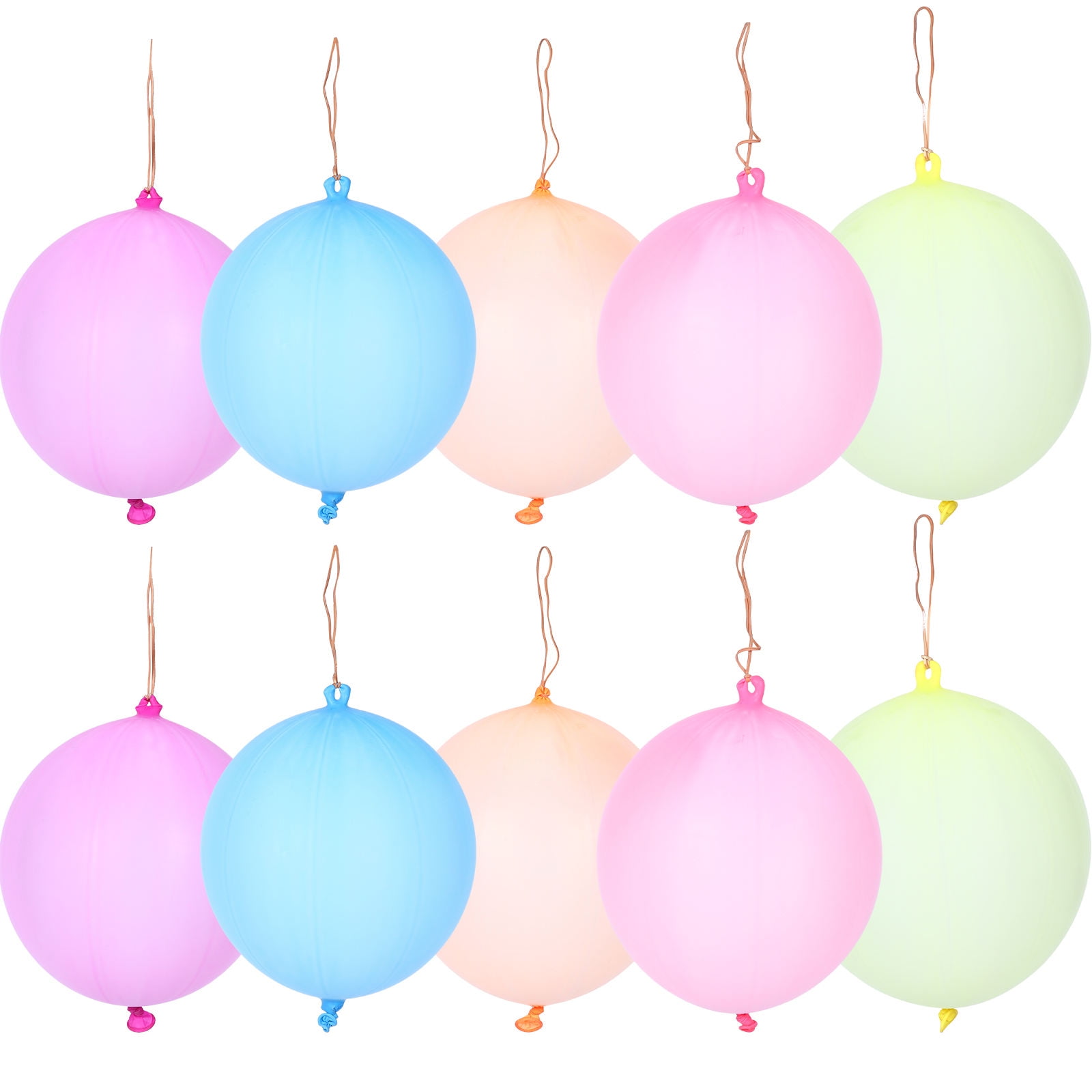 DINHEAROM 30Pcs Punch Balloons Assorted Color for Birthday Party Favors ...