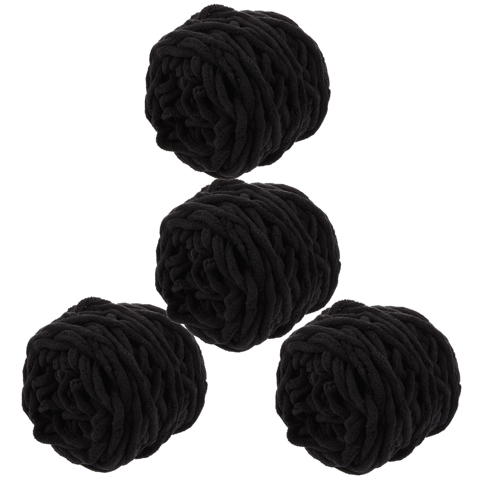 DINHEAROM 4 Rolls Crocheting Yarn Chunky Knitting Thread for Friends as ...