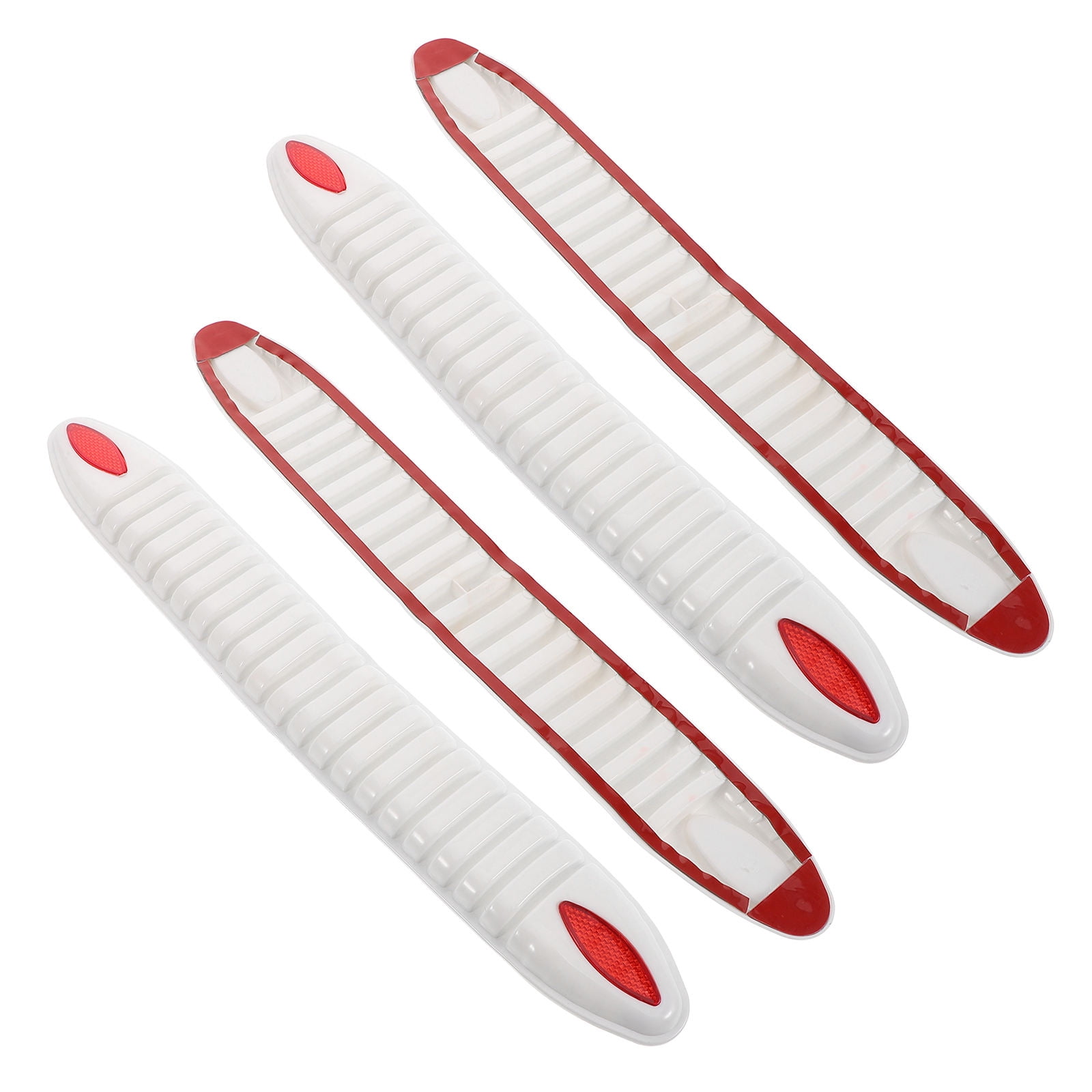 DINHEAROM 4Pcs Car Bumper Protector Strip in White PVC for SUV and ...