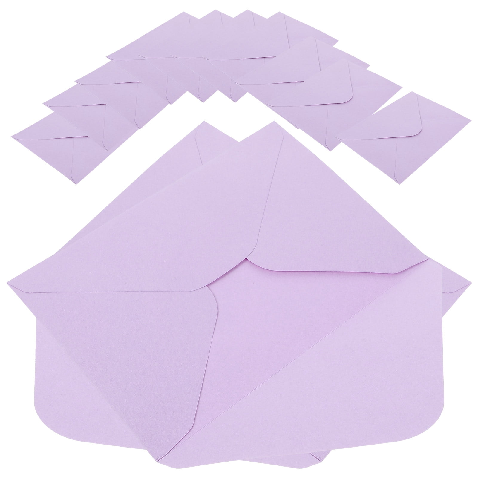DINHEAROM 50Pcs Wedding Invite Envelopes Lavender Rectangular Storage ...