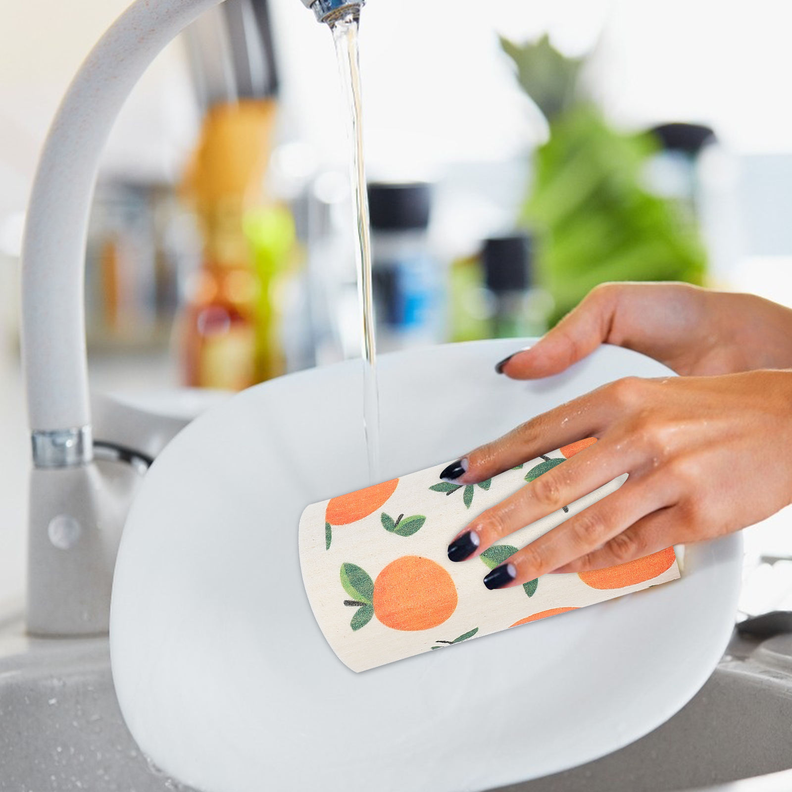 DINHEAROM 5Pcs Assorted Color Dish Towels For Cleaning Pots And Kitchen ...
