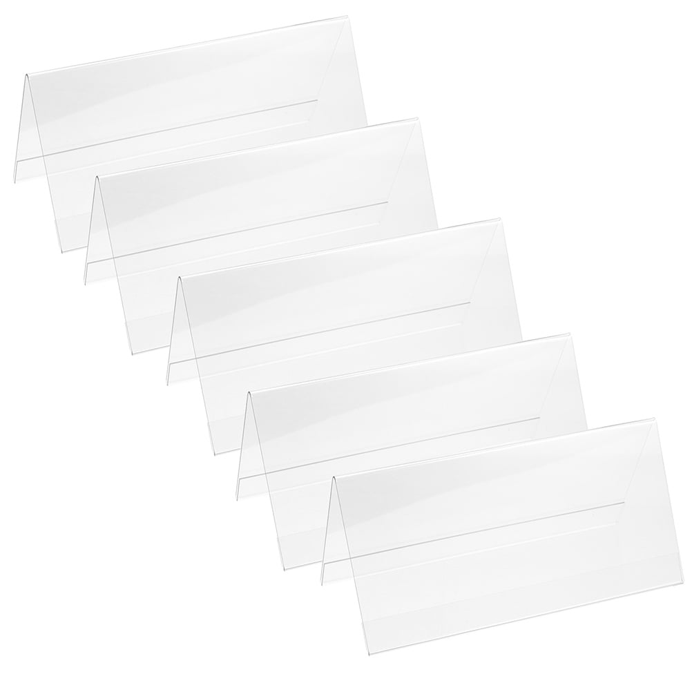 DINHEAROM 5Pcs Transparent Acrylic Name Tag Display Stands for Men and ...
