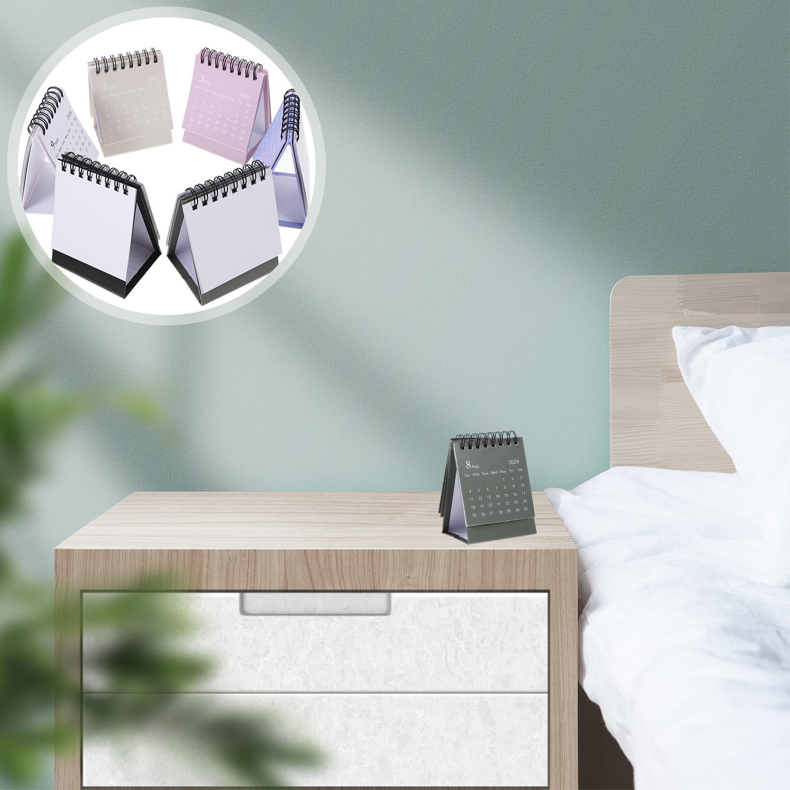 DINHEAROM 6Pack Desk Calendar Rectangular Paper for Students and ...