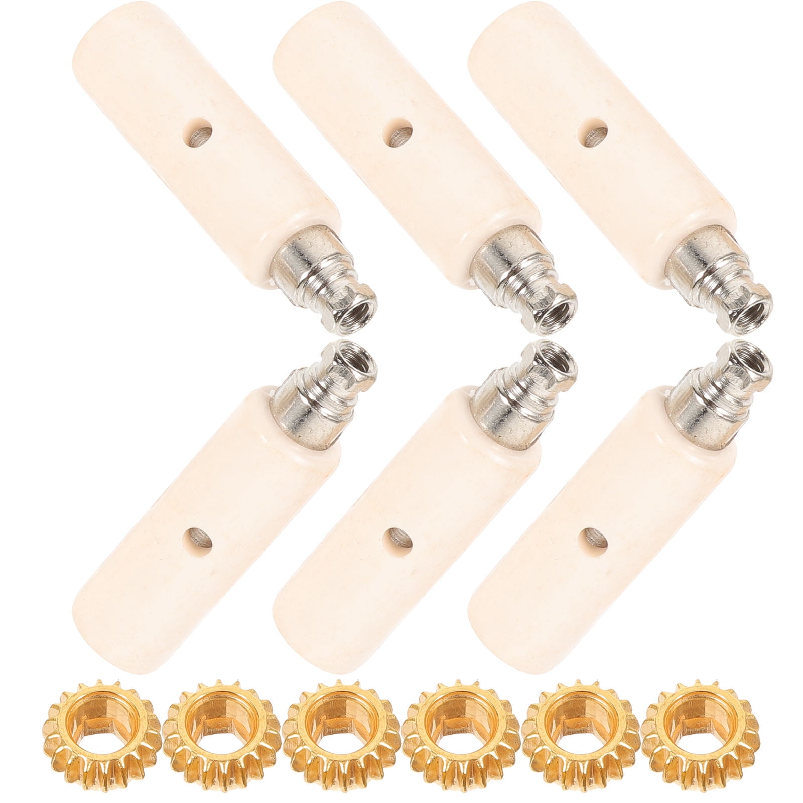 DINHEAROM 6Pcs Golden Iron Guitar Tuning Peg Button Gear for Accurate ...