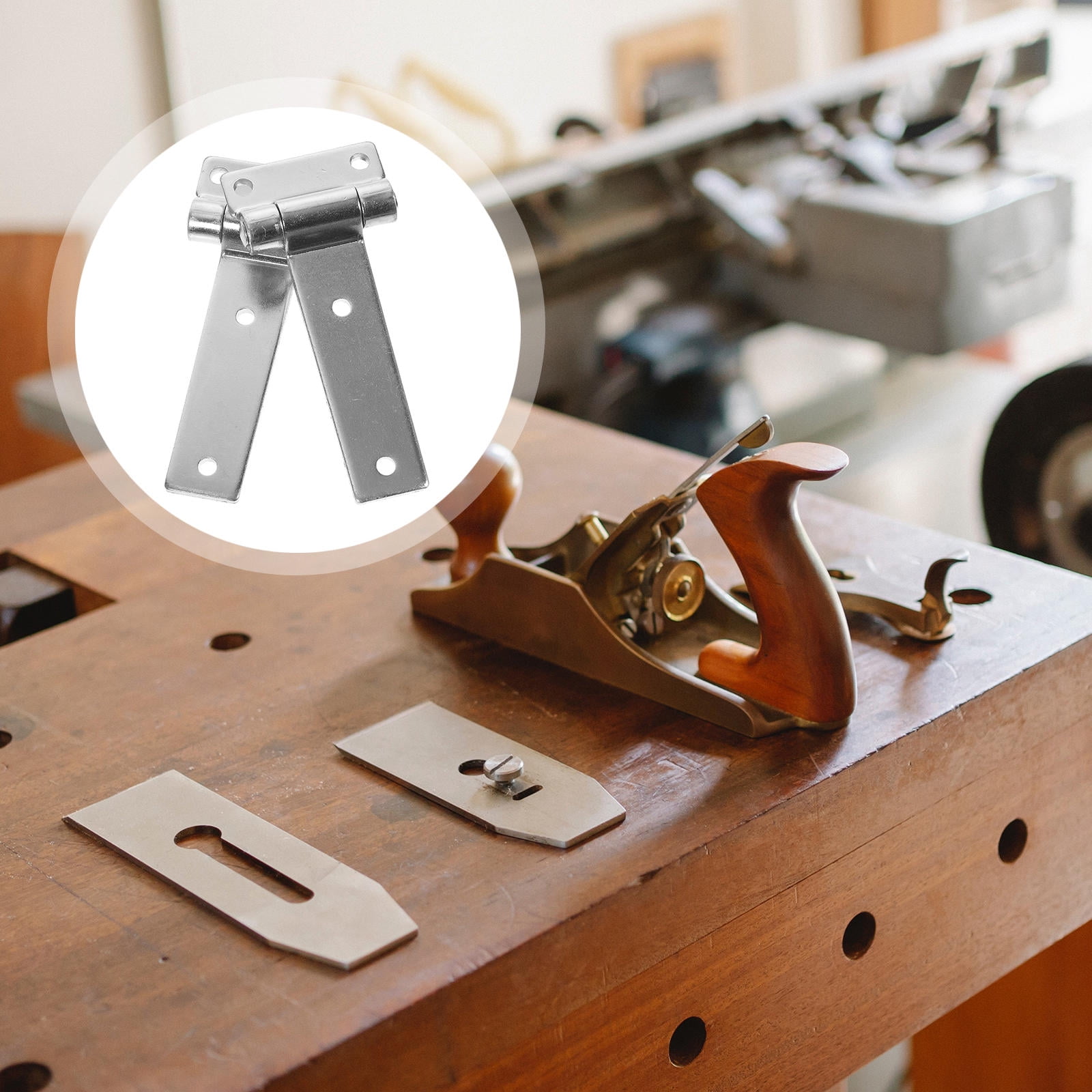 DINHEAROM 7Pack Reinforced Hinges for Cabinets Rectangular Shape ...