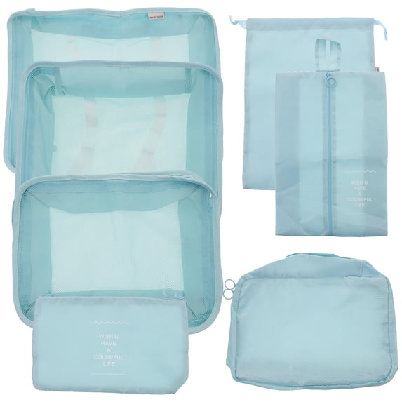 DINHEAROM 7Pcs Packing Cubes for Suitcases Space-saving Bags for Hiking ...