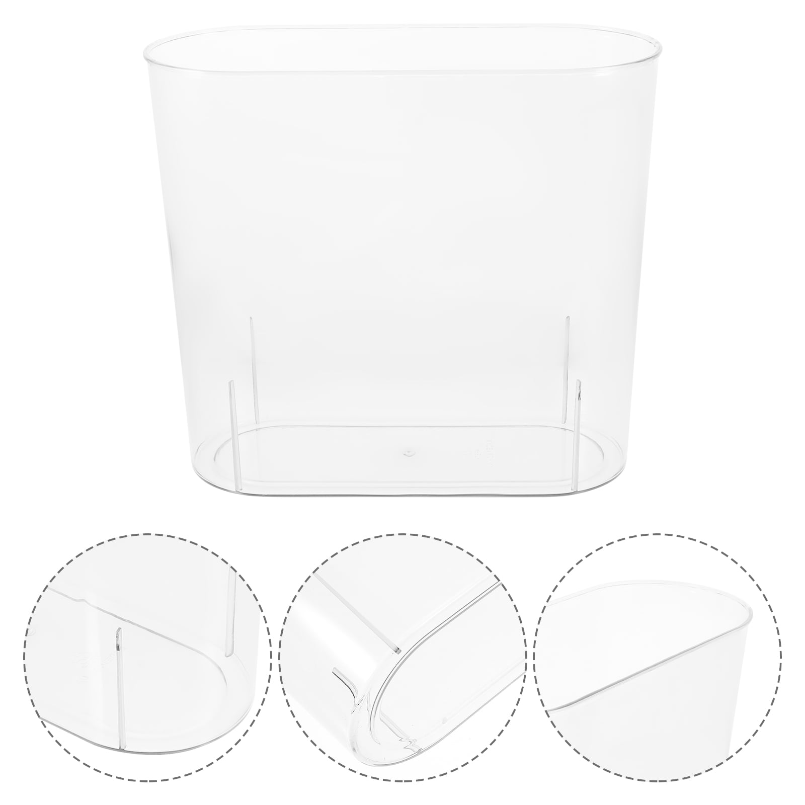 DINHEAROM Small Trash Bin for Living Room, Kitchen, Office - Compact ...