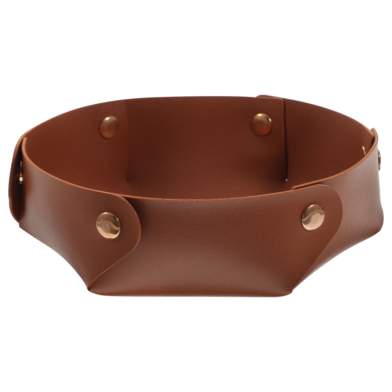 DINHEAROM Desktop Tray Organizer 1Set Leather Key Holder Stand Simple ...