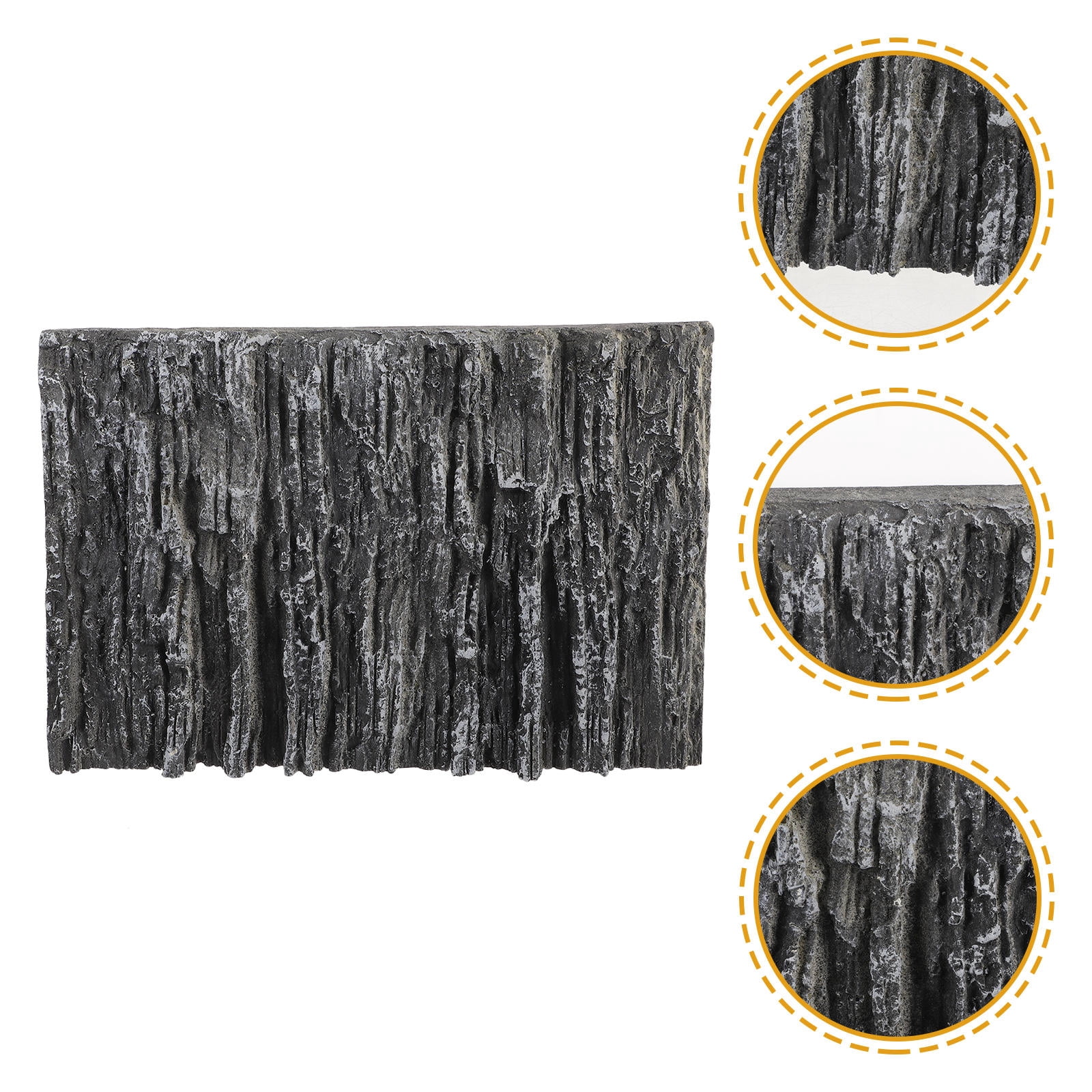 DINHEAROM Reptile Tank Background Board 1Pack 45x30x4 Cm Dark Grey 3D ...