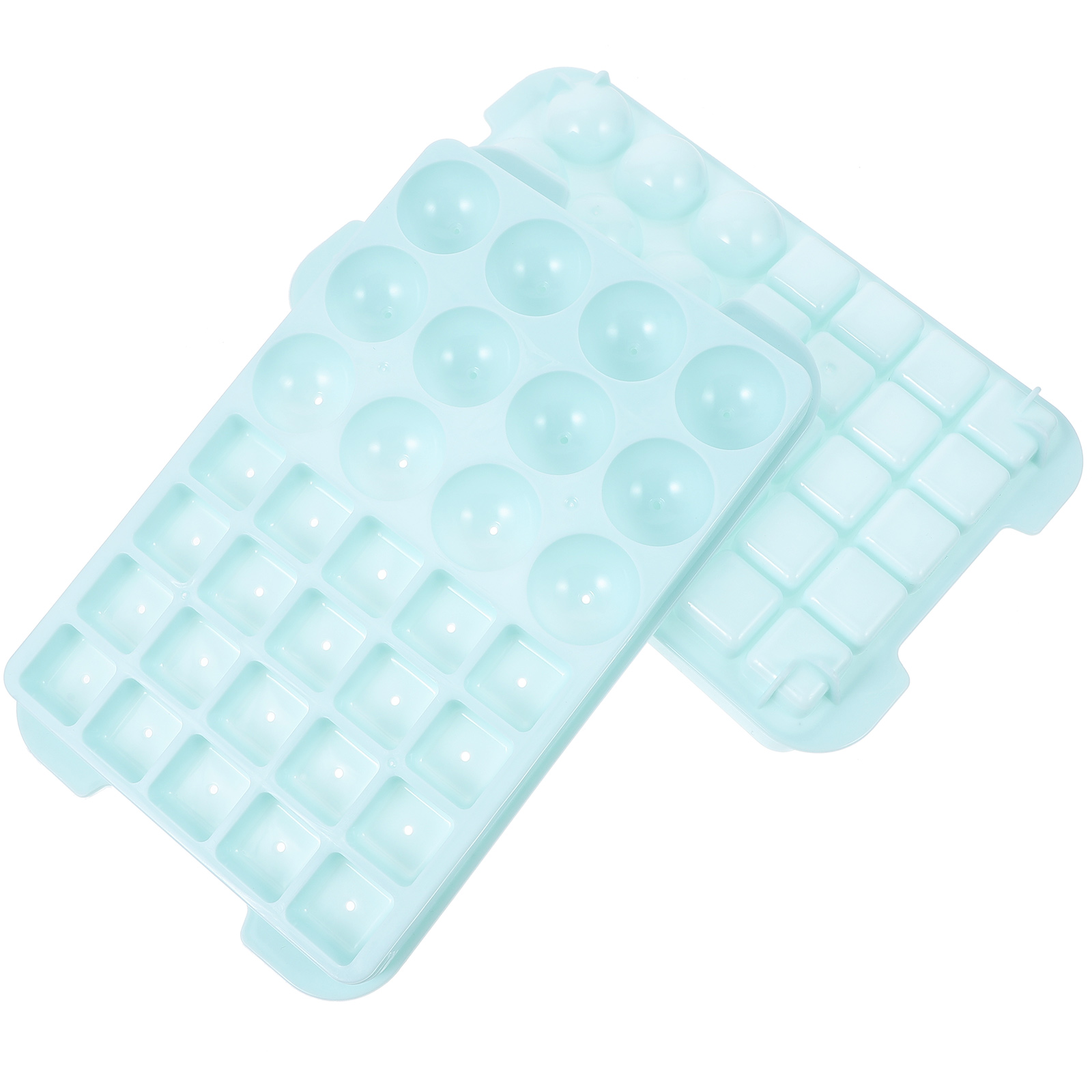 DINHEAROM Reusable Blue Ice Cube Trays for Kitchen Use Made of PP ...